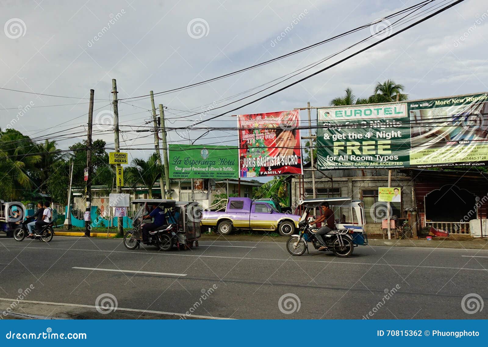 View of the Street in Kalibo, Philippines Editorial Photography - Image ...
