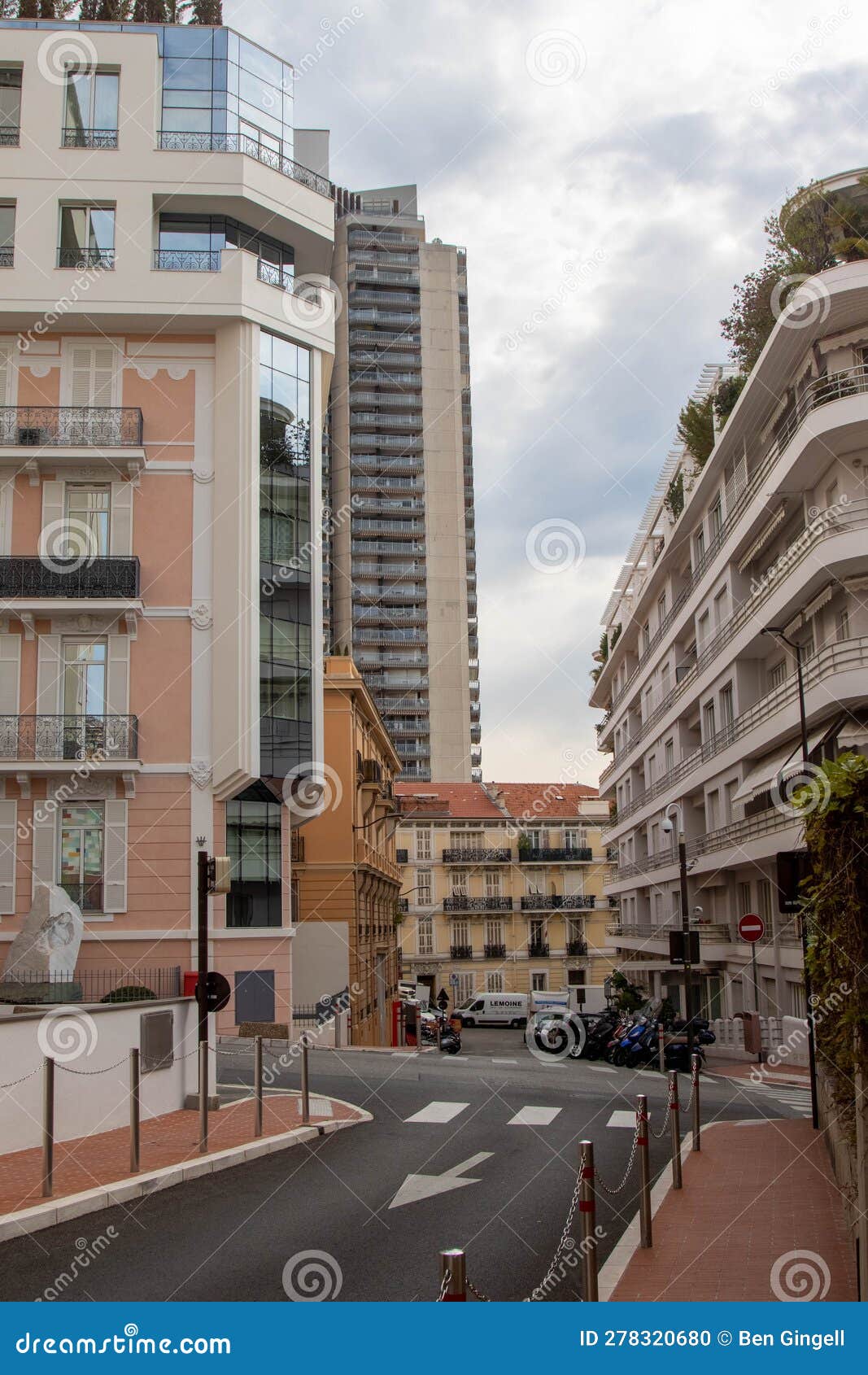 A View of Street Level in the Principality of Monaco Editorial Image ...