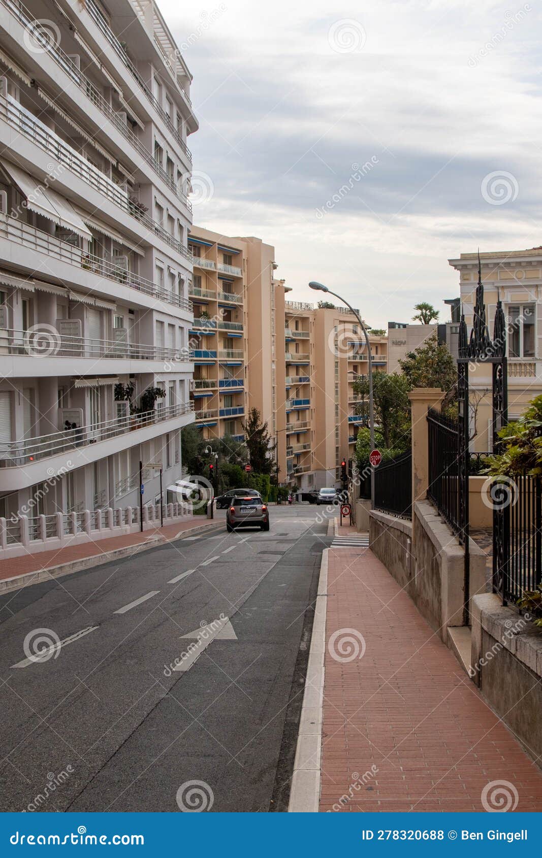 A View of Street Level in the Principality of Monaco Editorial Stock ...