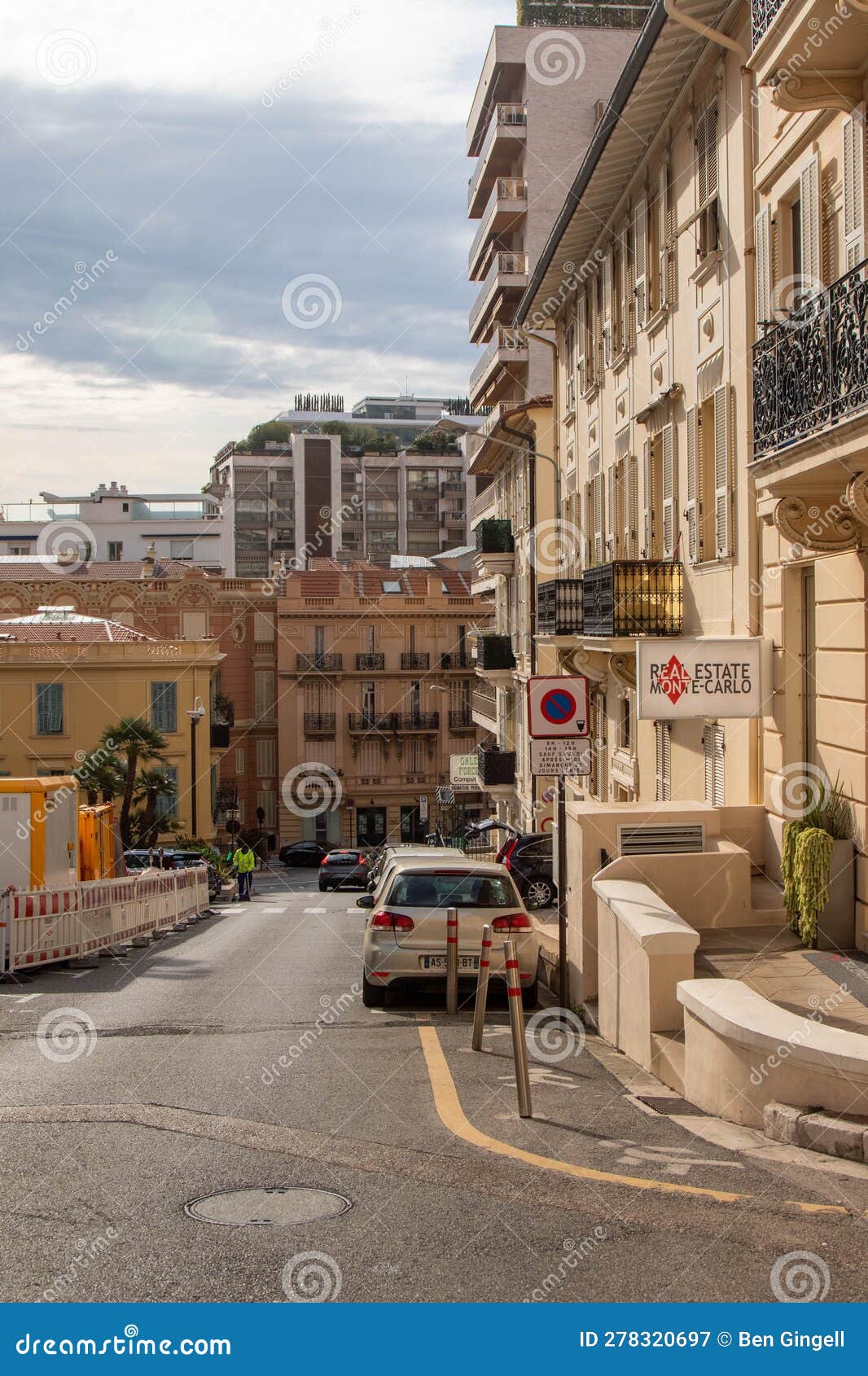 A View of Street Level in the Principality of Monaco Editorial ...
