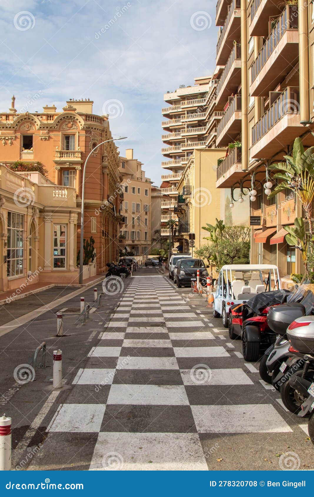 A View of Street Level in the Principality of Monaco Editorial Stock ...