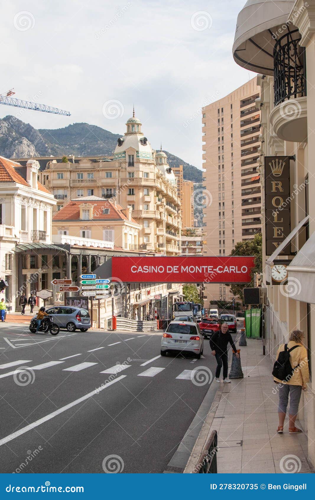 A View of Street Level in the Principality of Monaco Editorial Image ...