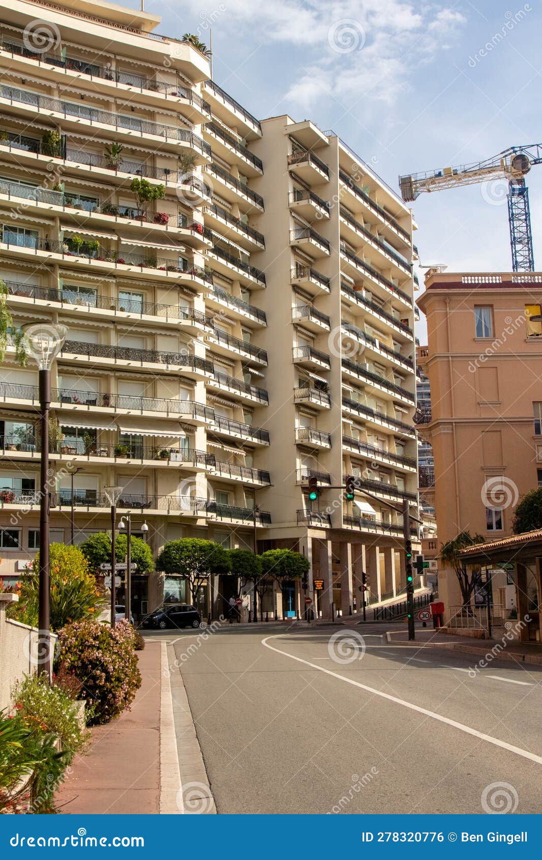 A View of Street Level in the Principality of Monaco Editorial Photo ...