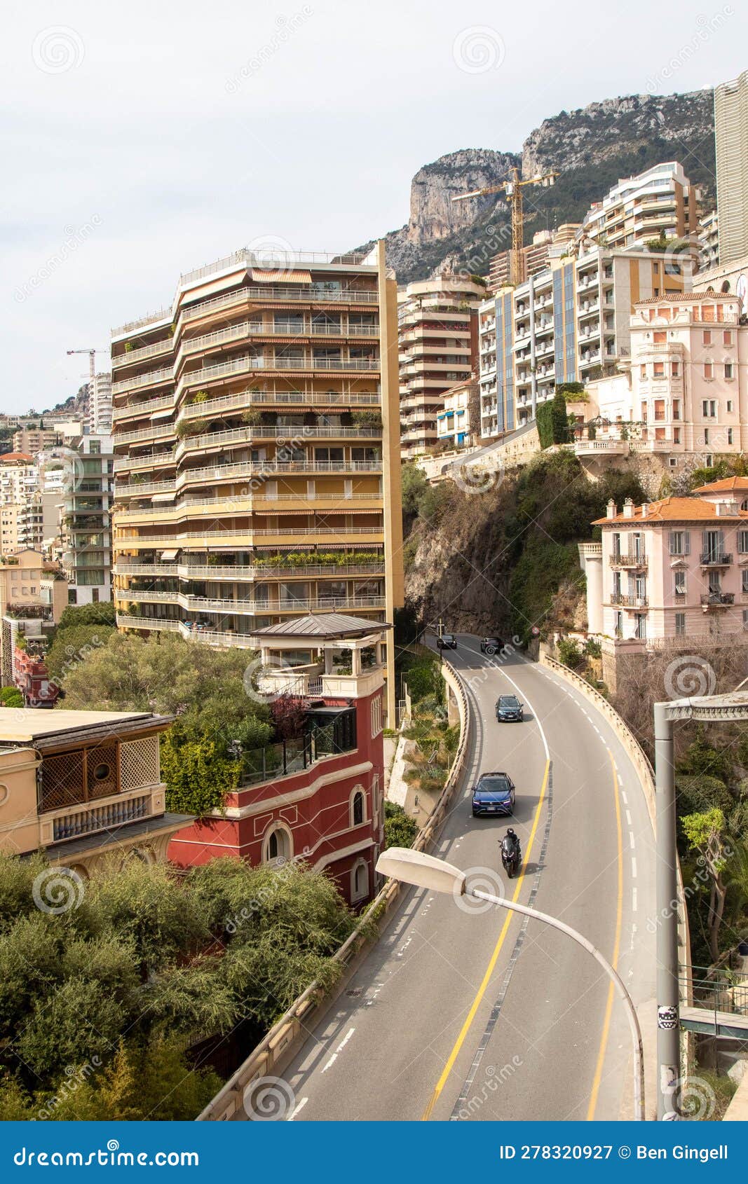 A View of Street Level in the Principality of Monaco Editorial ...