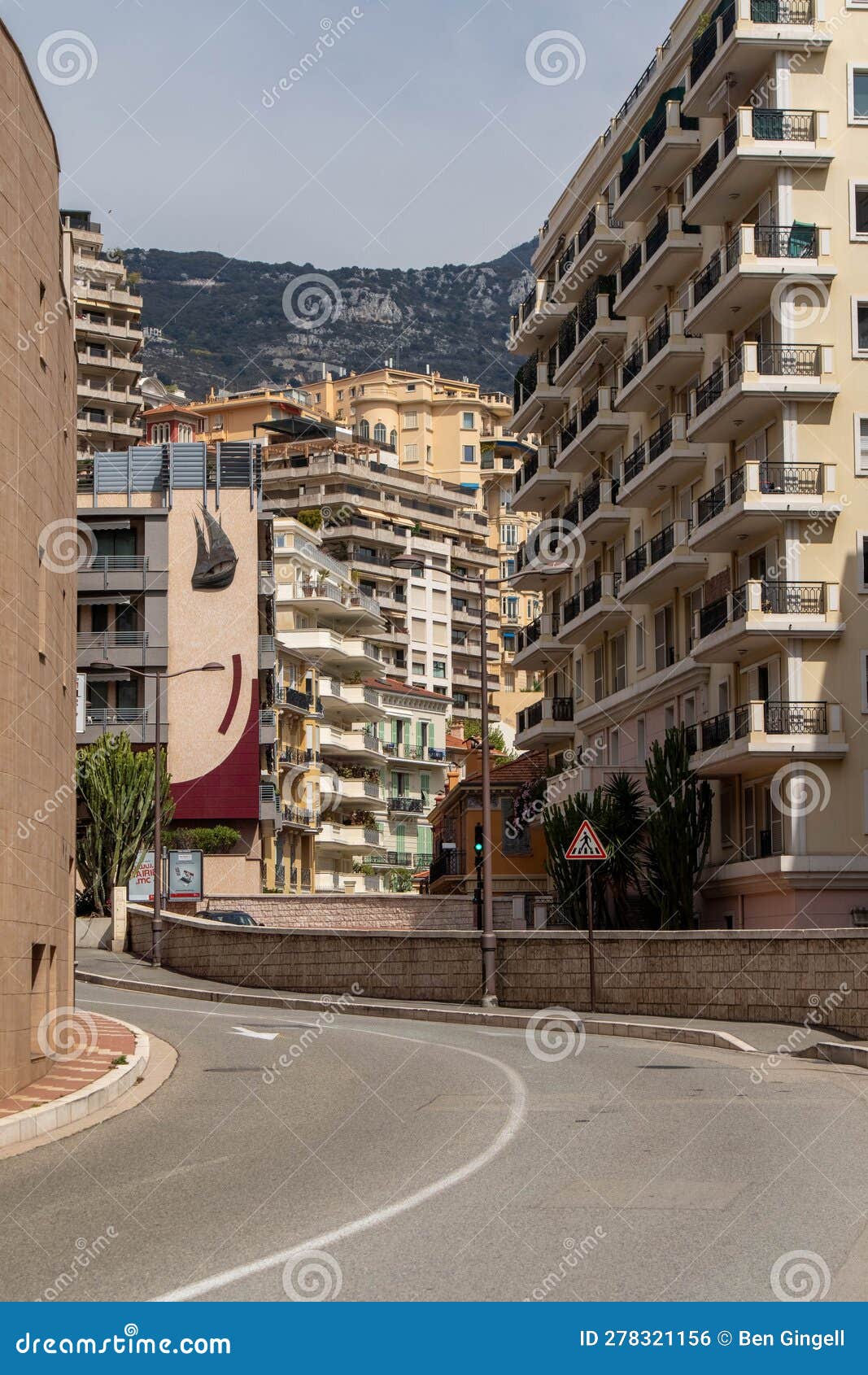 A View of Street Level in the Principality of Monaco Editorial Photo ...