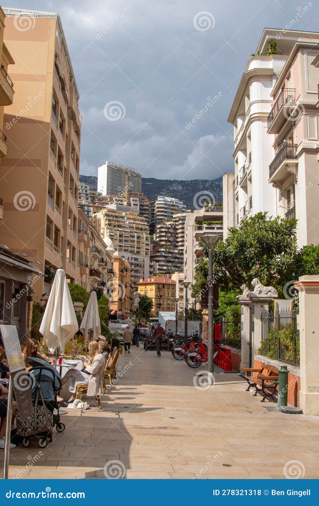A View of Street Level in the Principality of Monaco Editorial Stock ...