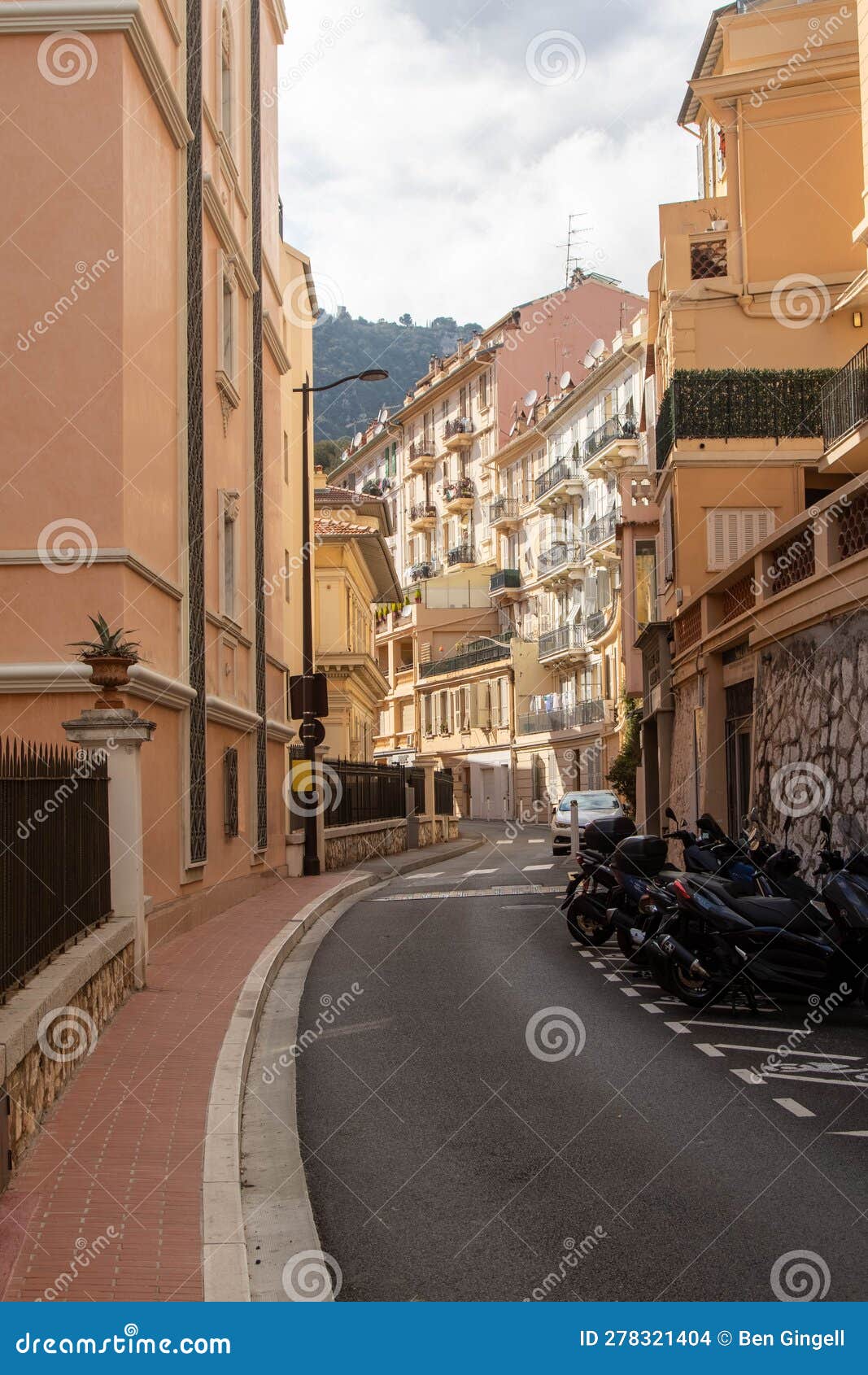 A View of Street Level in the Principality of Monaco Editorial Stock ...