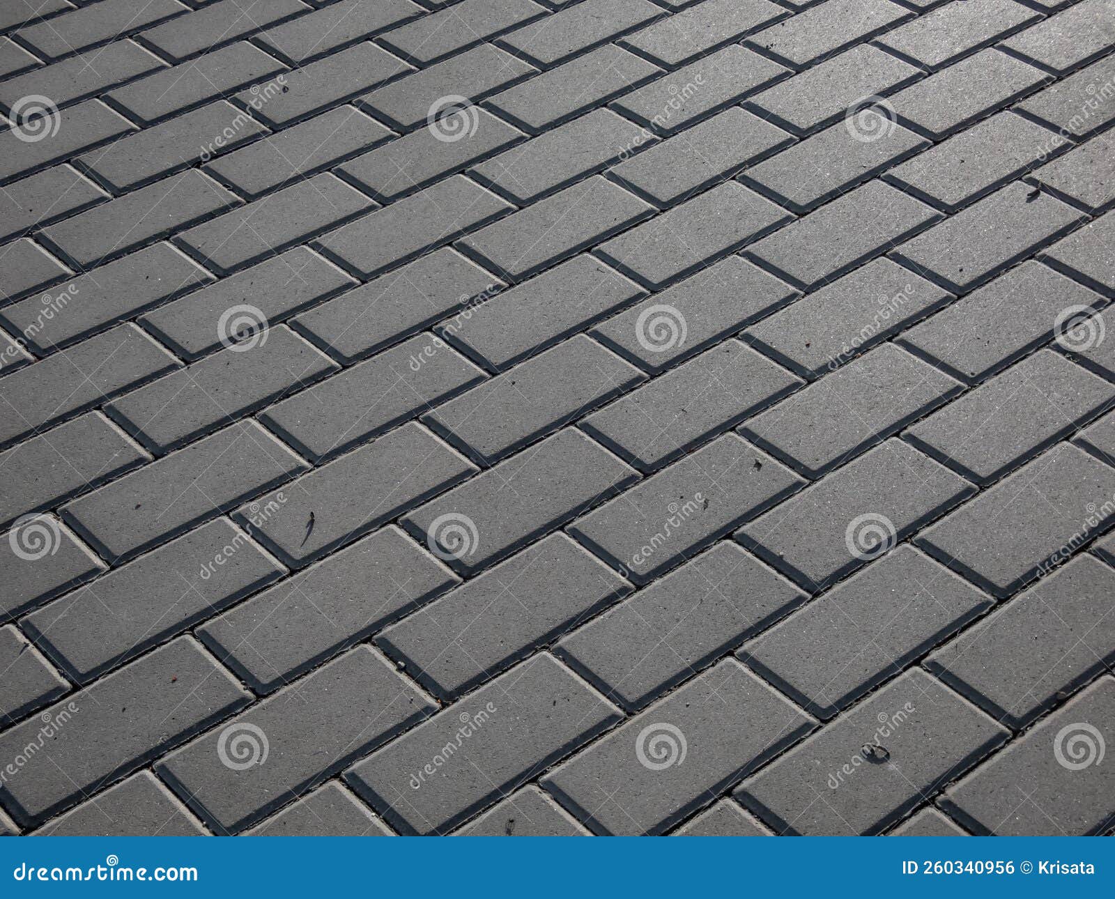 View of Street Pavement or a Sidewalk Made from Small Square Bricks ...