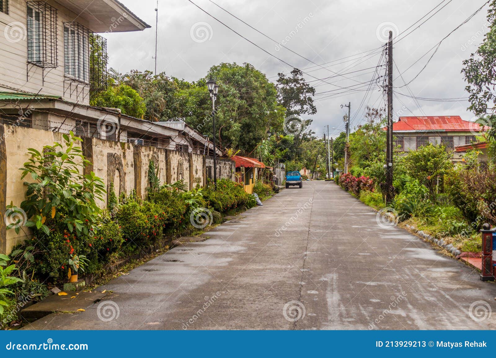 View of a Street in Silay City, Philippine Stock Image - Image of house ...