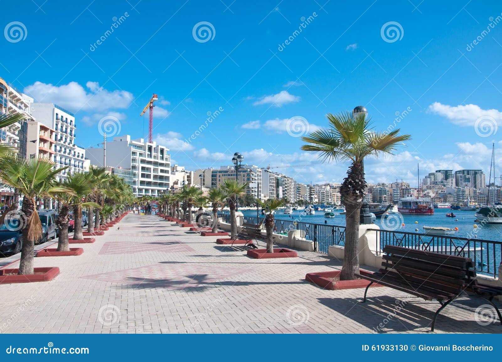 View of a Street in Sliema , Malta Editorial Image - Image of harbour ...