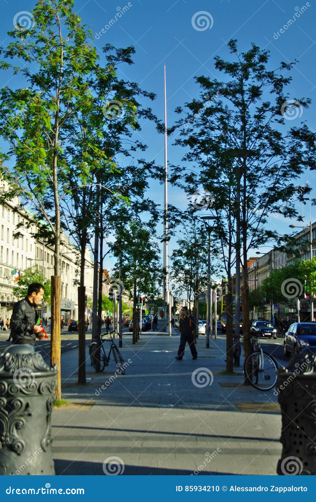 View of the Streets of Dublin in Spring Editorial Image - Image of ...
