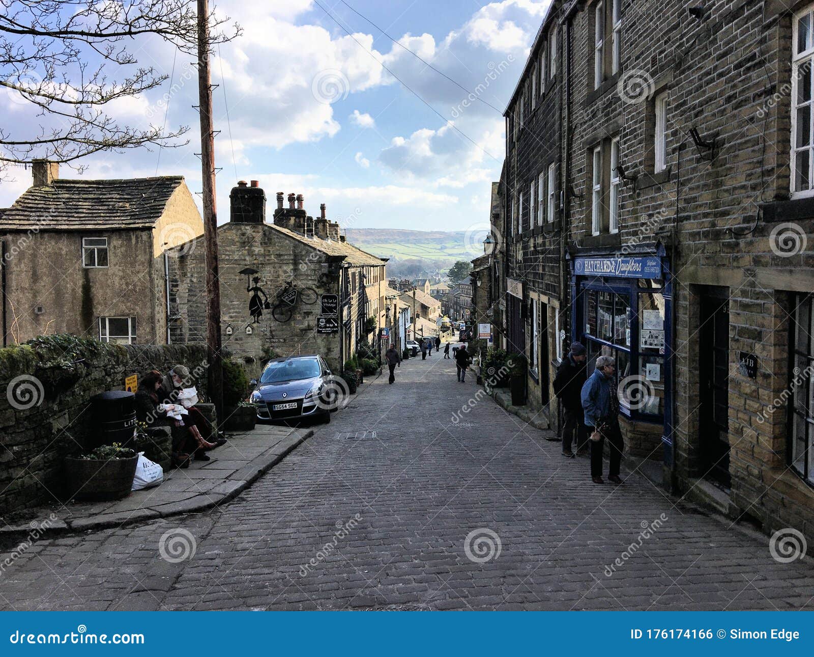 A View of the Streets of Haworth Editorial Photo - Image of hewenden ...