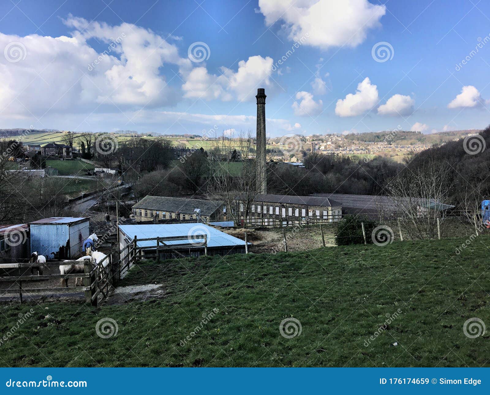 A View of the Streets of Haworth Stock Image - Image of hewenden ...