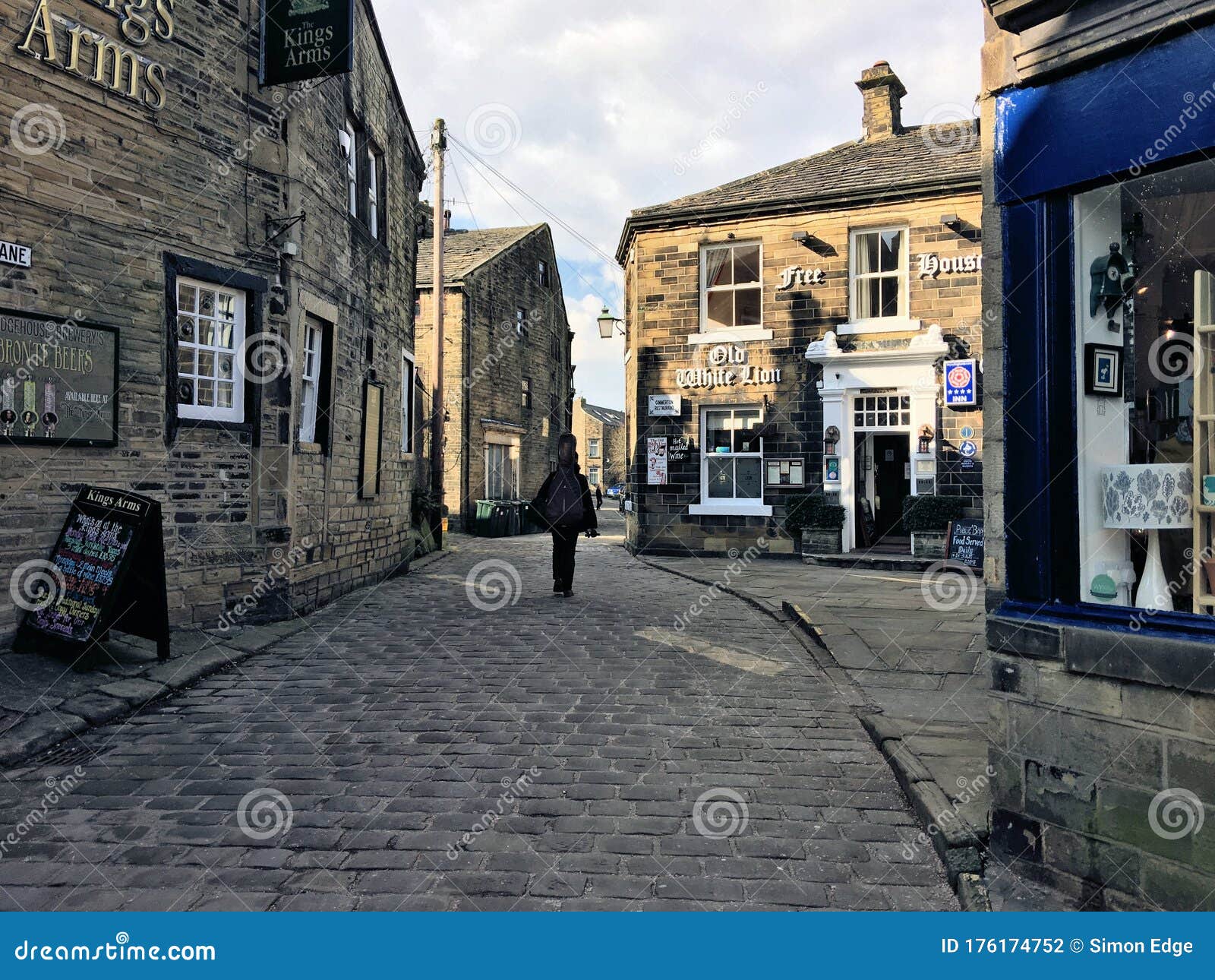 A View of the Streets of Haworth Editorial Photography - Image of ...