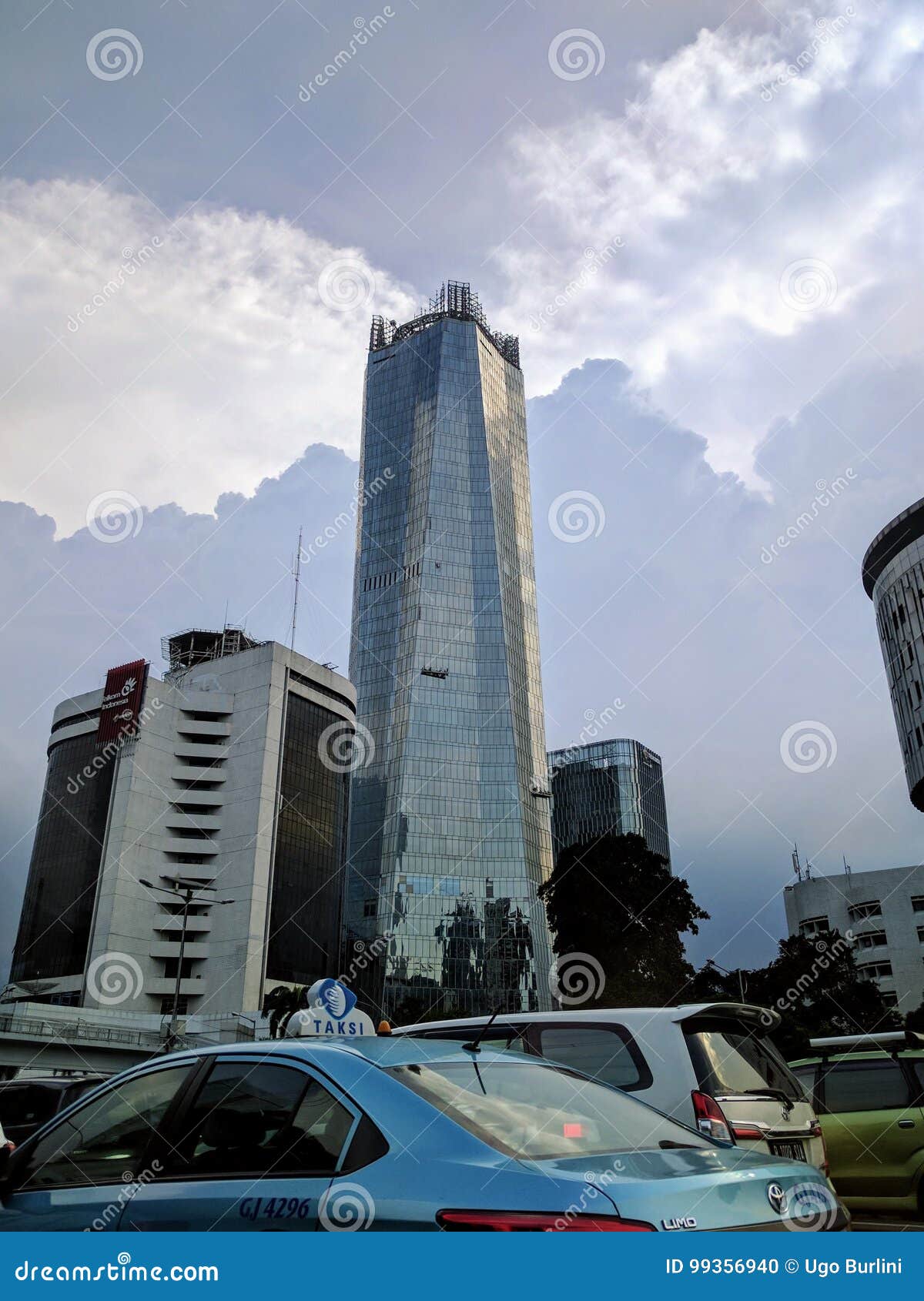 View of a Jakarta in Java, Indonesia Editorial Image - Image of town ...
