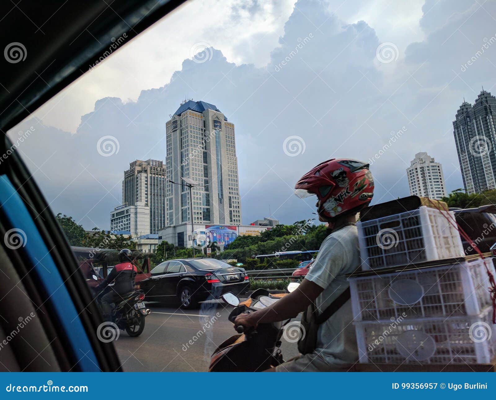 View of a Jakarta in Java, Indonesia Editorial Photography - Image of ...