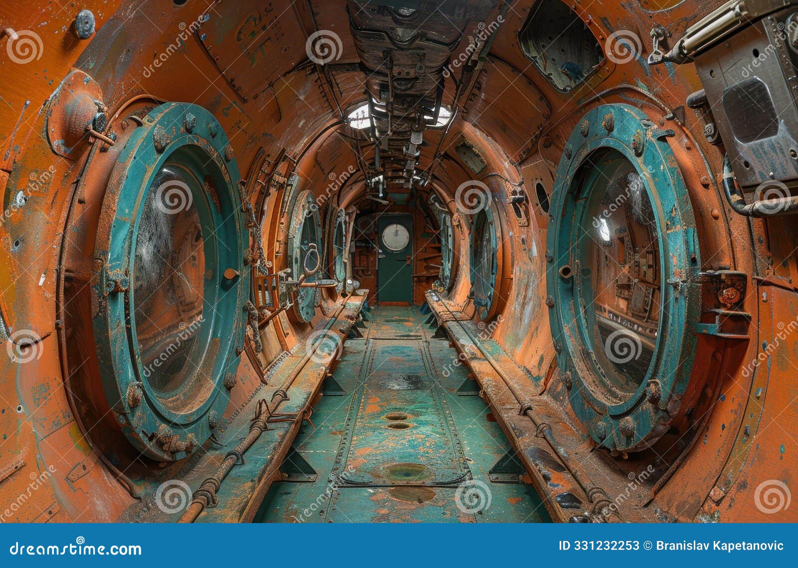 Submarine Interior Featuring Torpedoes and Bomb Storage in Milos Harbor ...