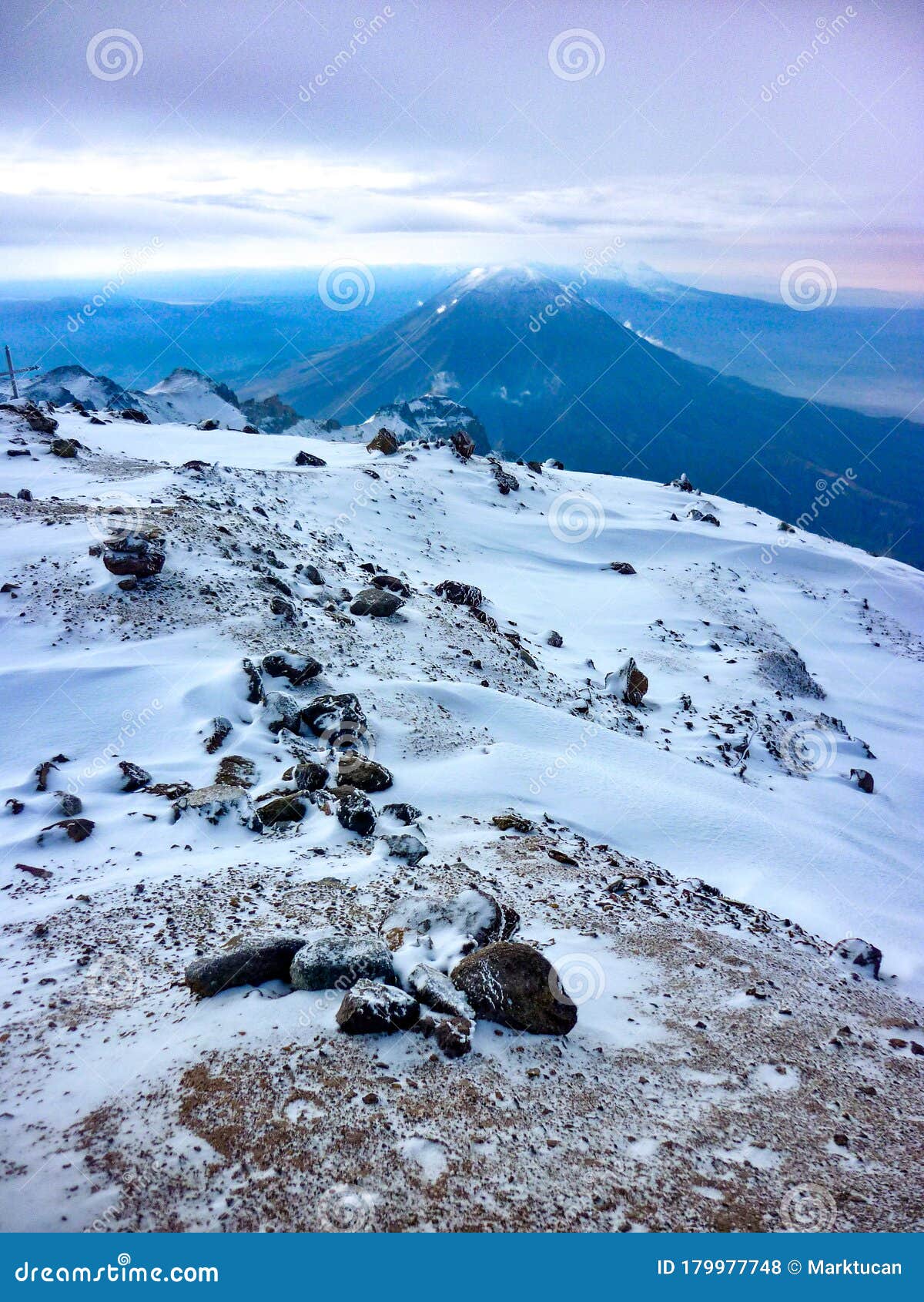 View from the Summit of the Chachani Volcano 6057m, Arequipa, Peru ...
