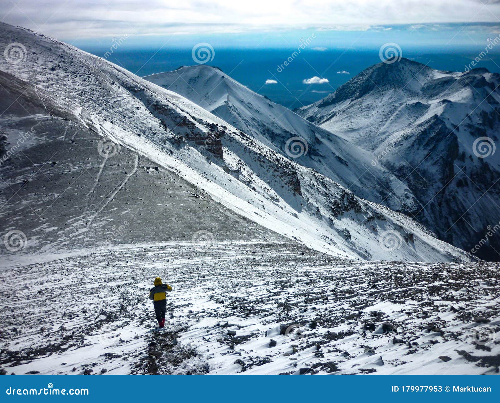 View from the Summit of the Chachani Volcano 6057m, Arequipa, Peru ...