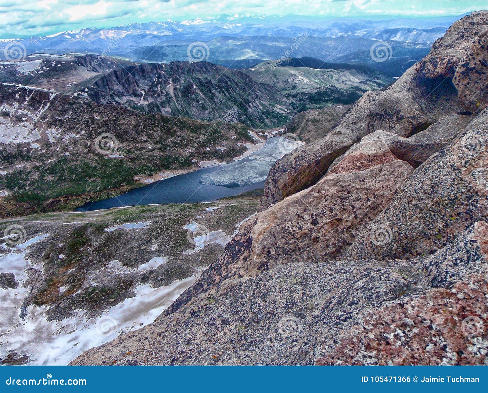 View from the Summit of Mount Evans Stock Photo - Image of mountains ...
