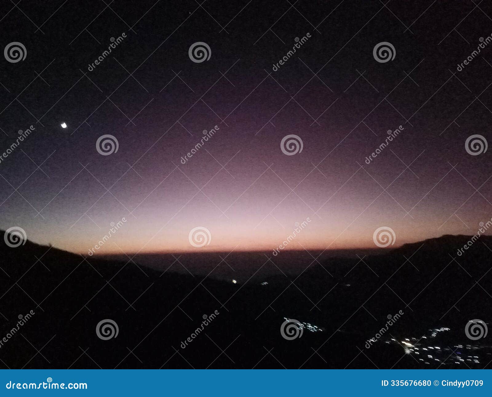 View before Sunrise at Batu Angkruk Dieng Indonesia Stock Photo - Image ...