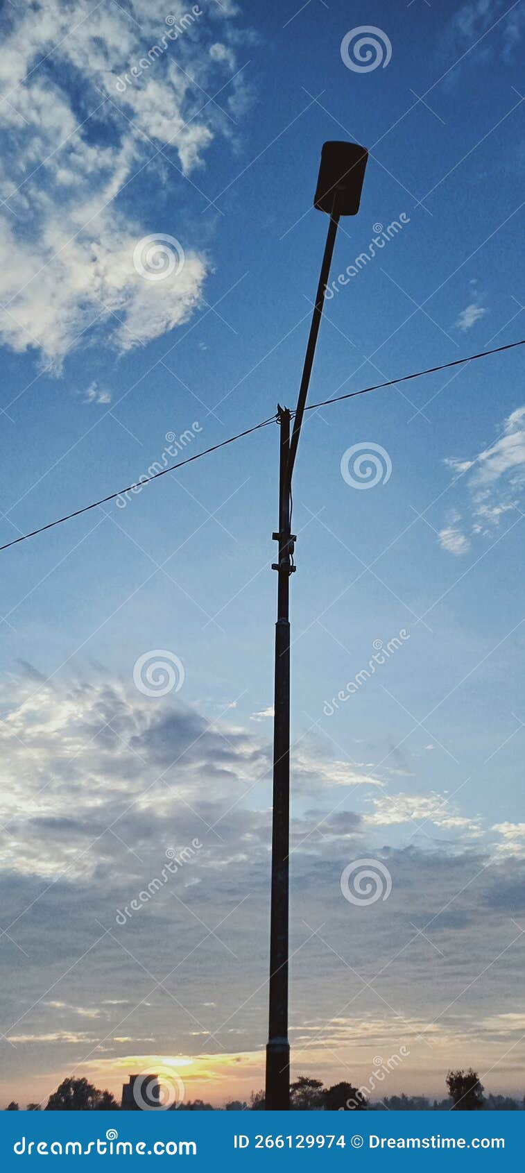 View Sunrise Electrical Sky Blue Sky Stock Photo - Image of blue ...