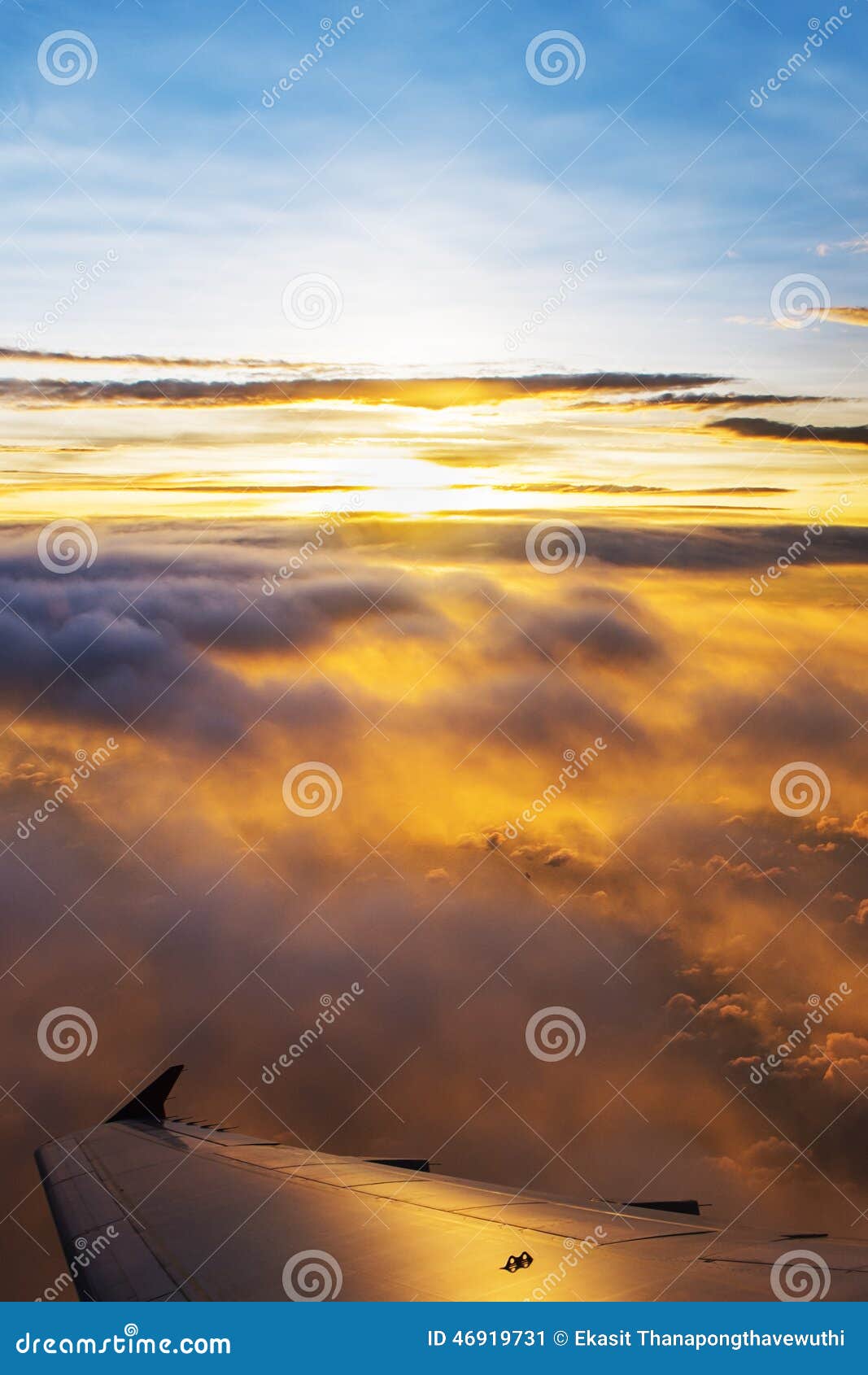 View of Sunset from Airplane Window Stock Image - Image of aviation ...