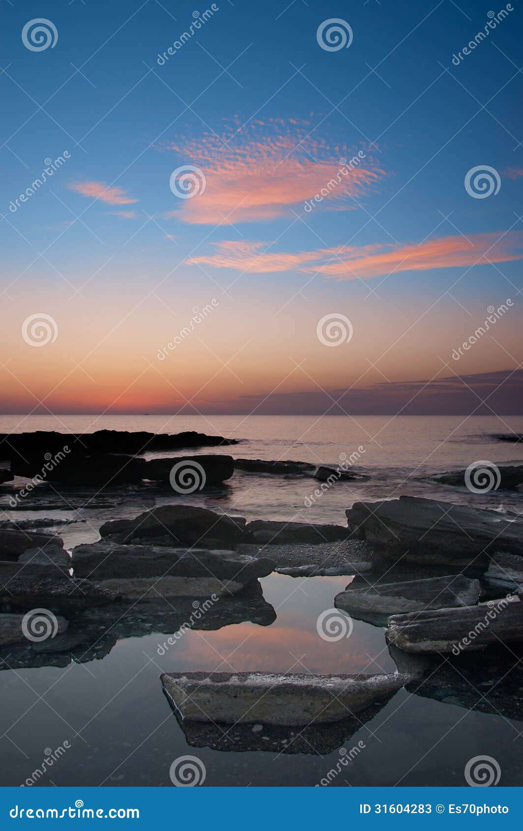 A view of sunset in cyprus stock image. Image of limasol - 31604283