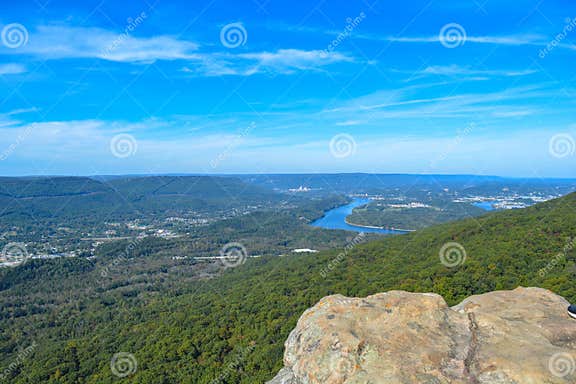 View of Sunset Rock in Chattanooga, Tennessee Stock Image - Image of ...