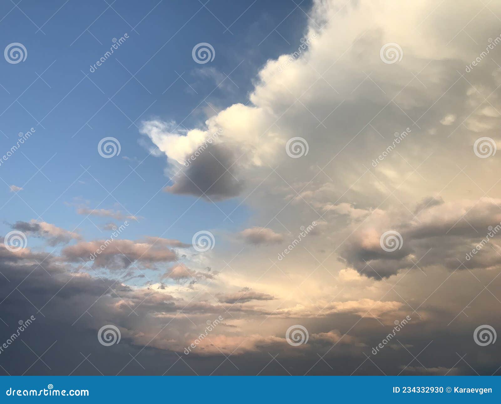 View of Sunset Sky with Multicolor Clouds Stock Photo - Image of ... View of Sunset Sky with Multicolor Clouds Stock Photo - Image of ...
