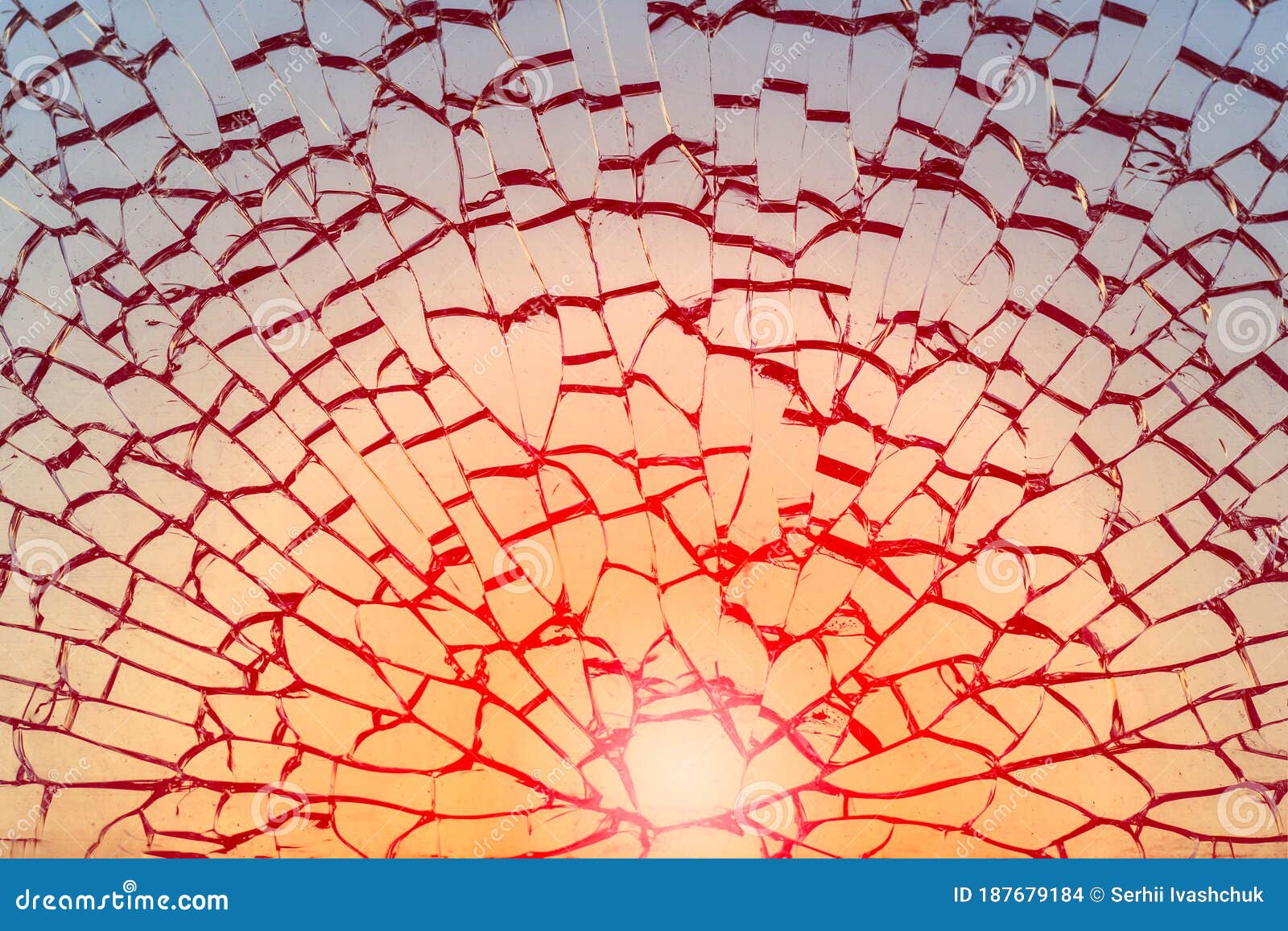 View of Sunshine through Broken Glass Stock Photo - Image of side ...