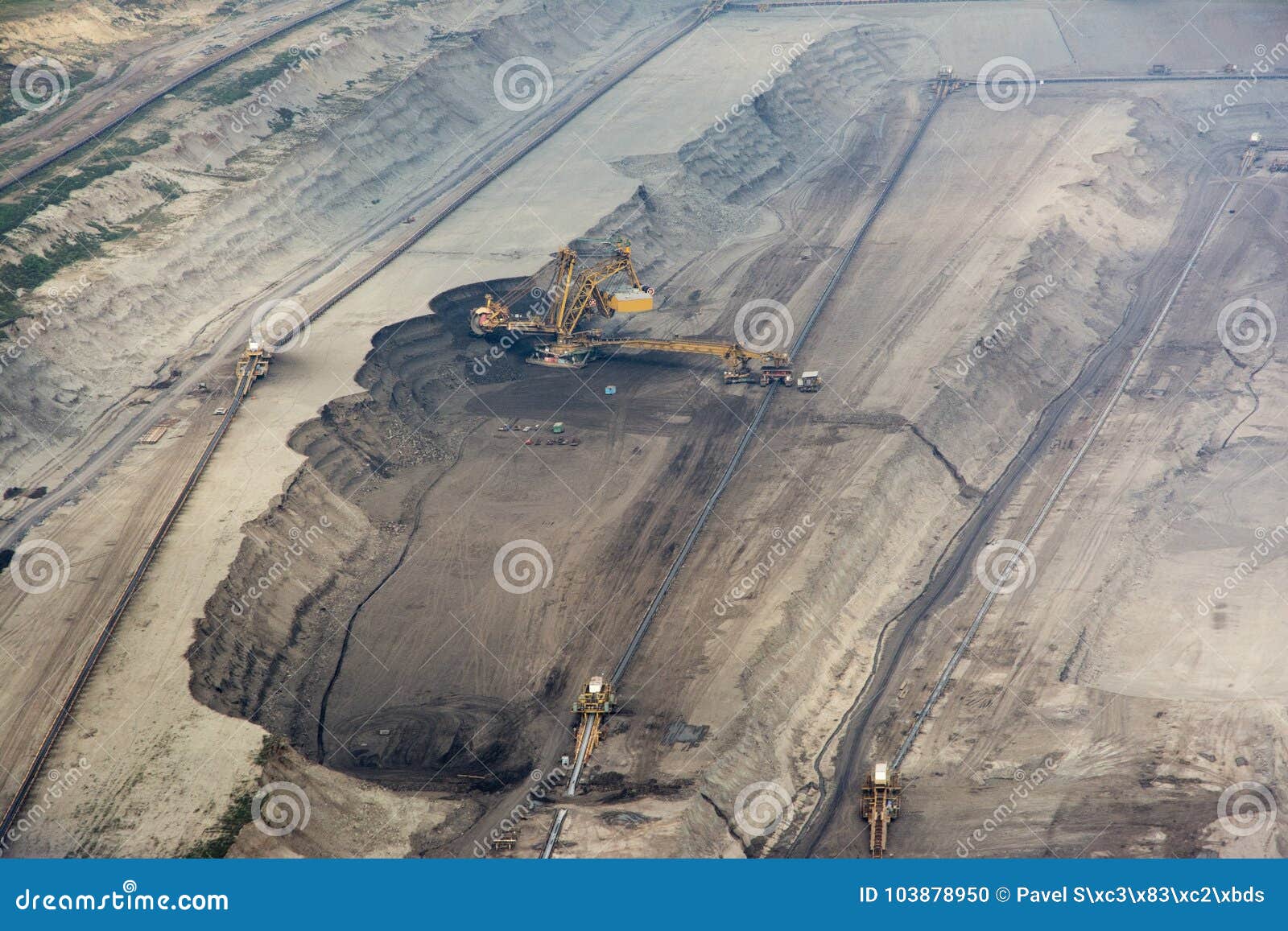 View of Surface Coal Quarry Stock Photo - Image of ecology, energy ...