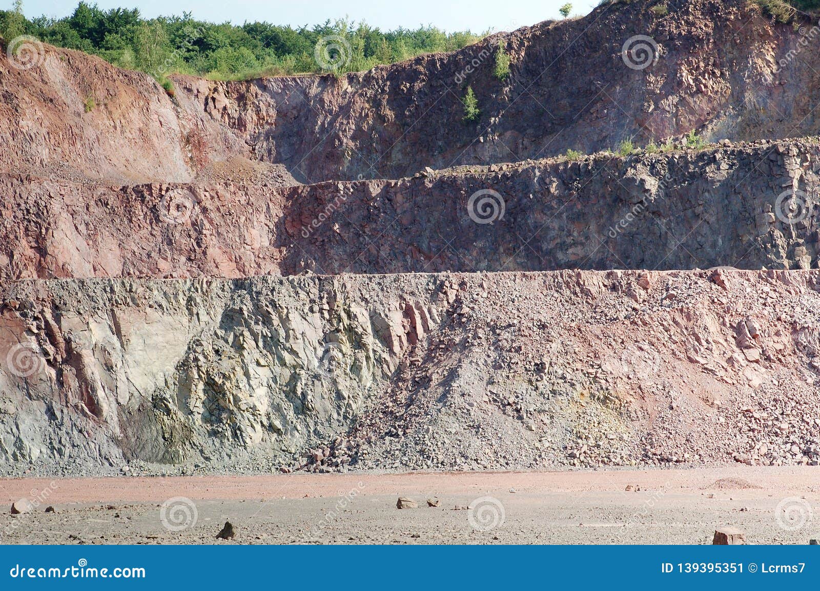 View in a Surface Mine Quarry Stock Image - Image of earth, open: 139395351