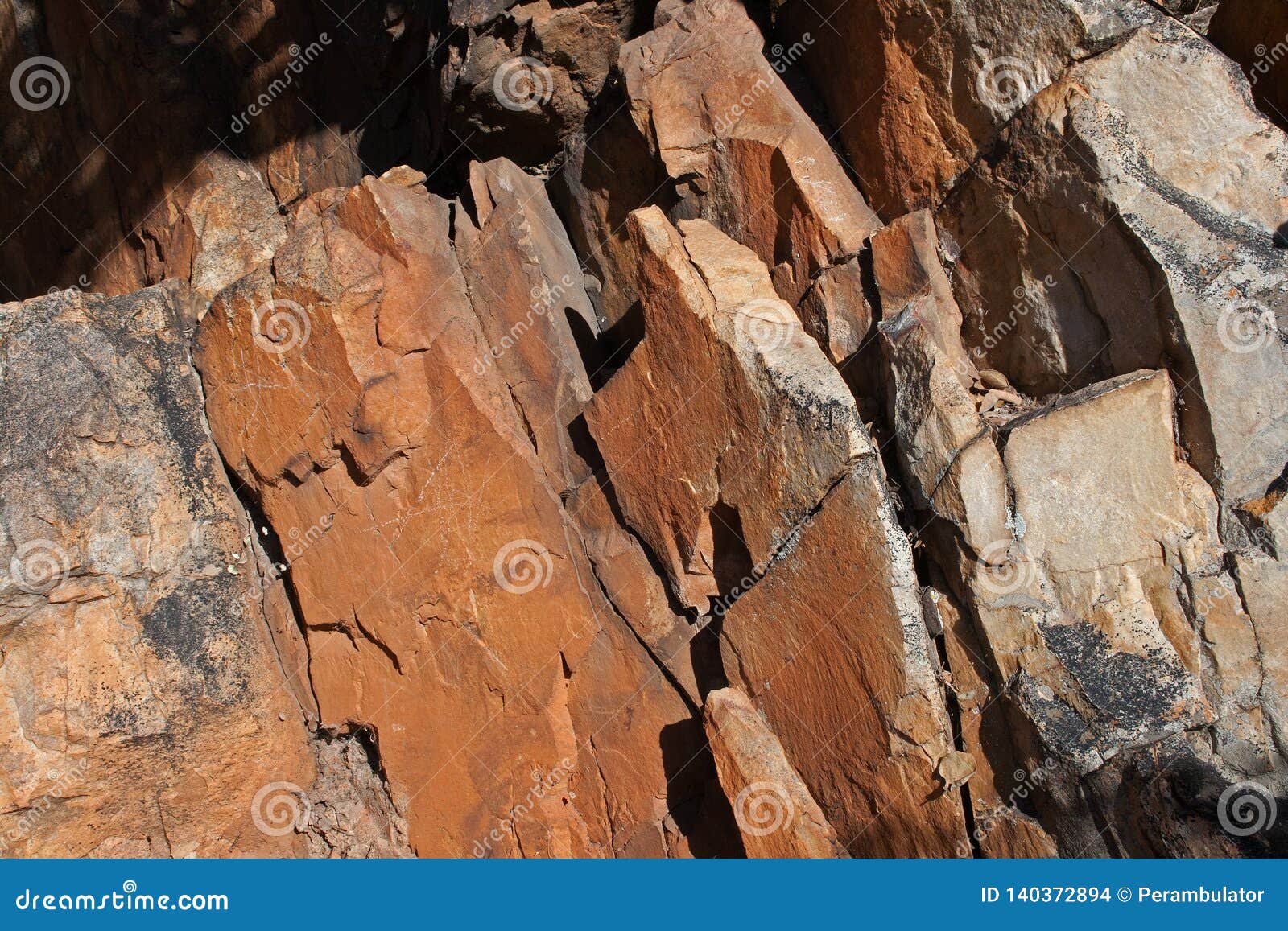 FLAT SURFACES OF LARGE ROCK Stock Photo - Image of supergroup, coloured ...