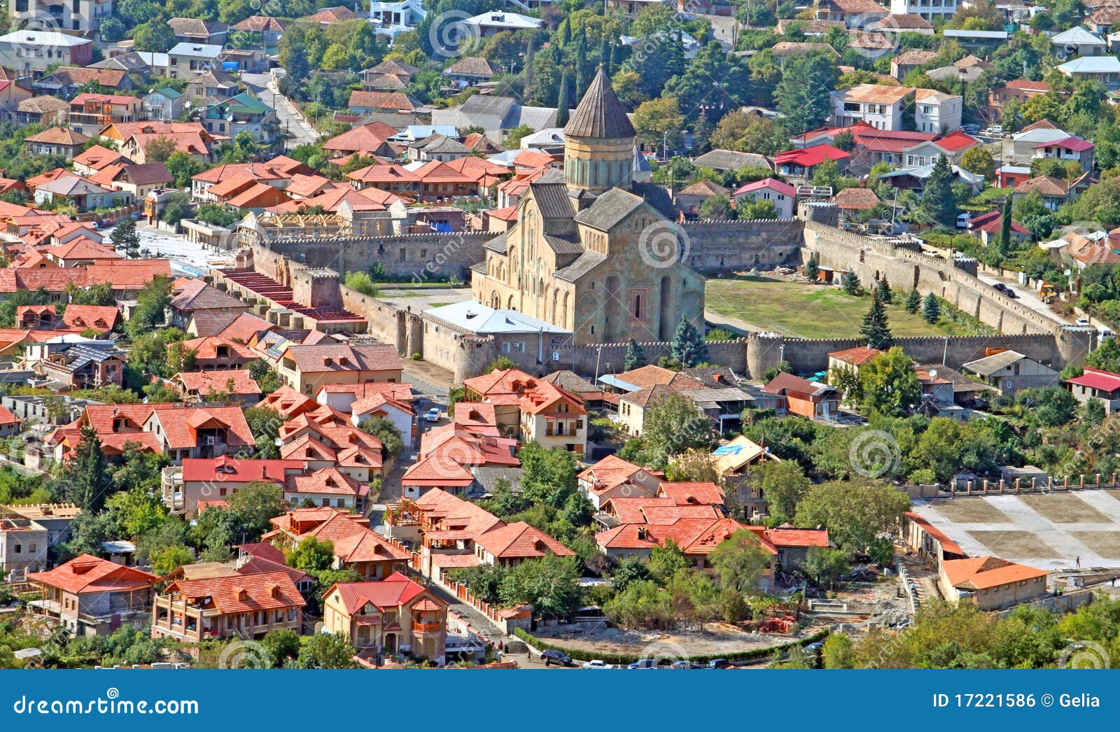 The Svetitskhoveli Cathedral 11th Century In Mtskheta In Summer Day ...