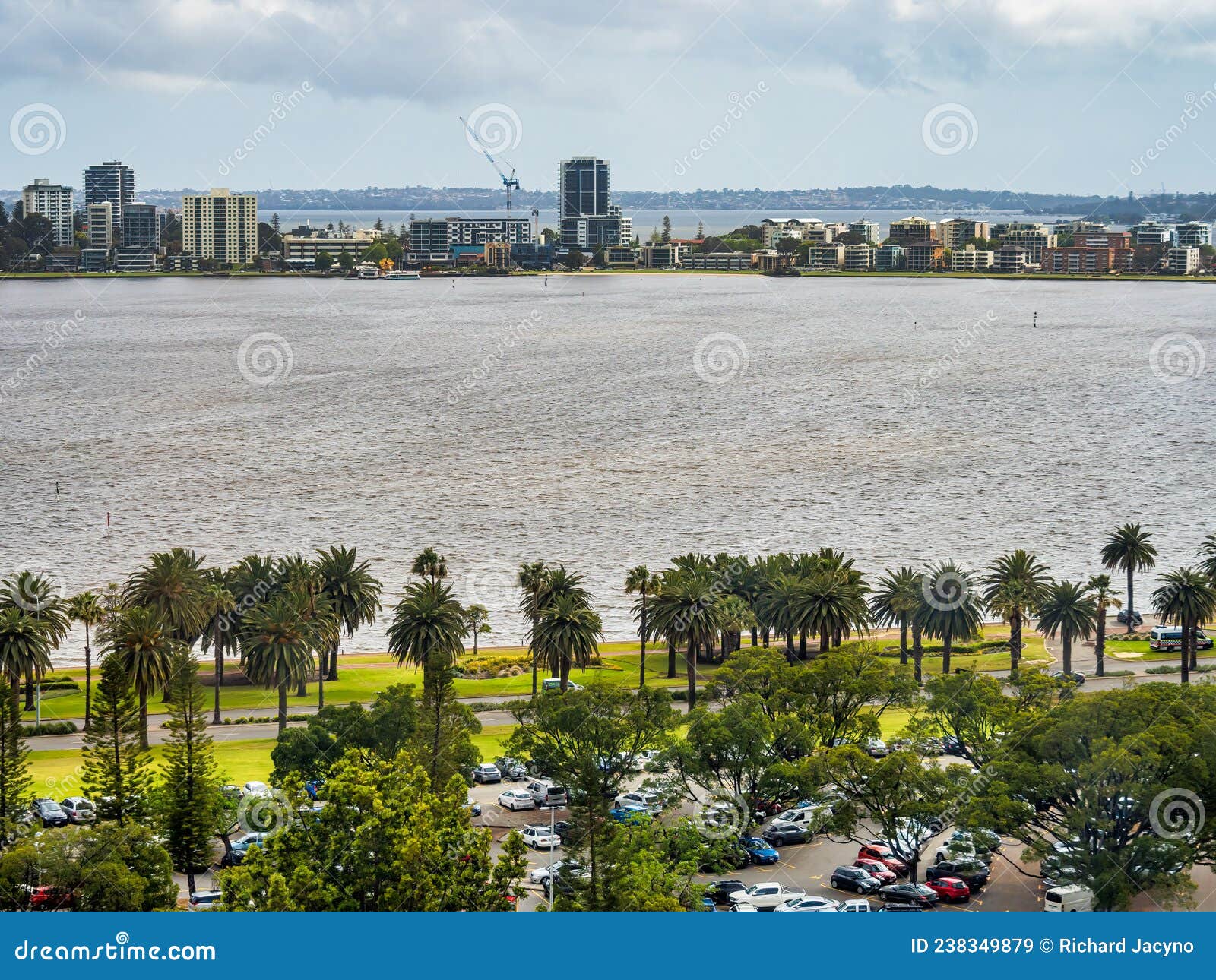 View of the Swan River and South Perth Editorial Stock Image - Image of ...