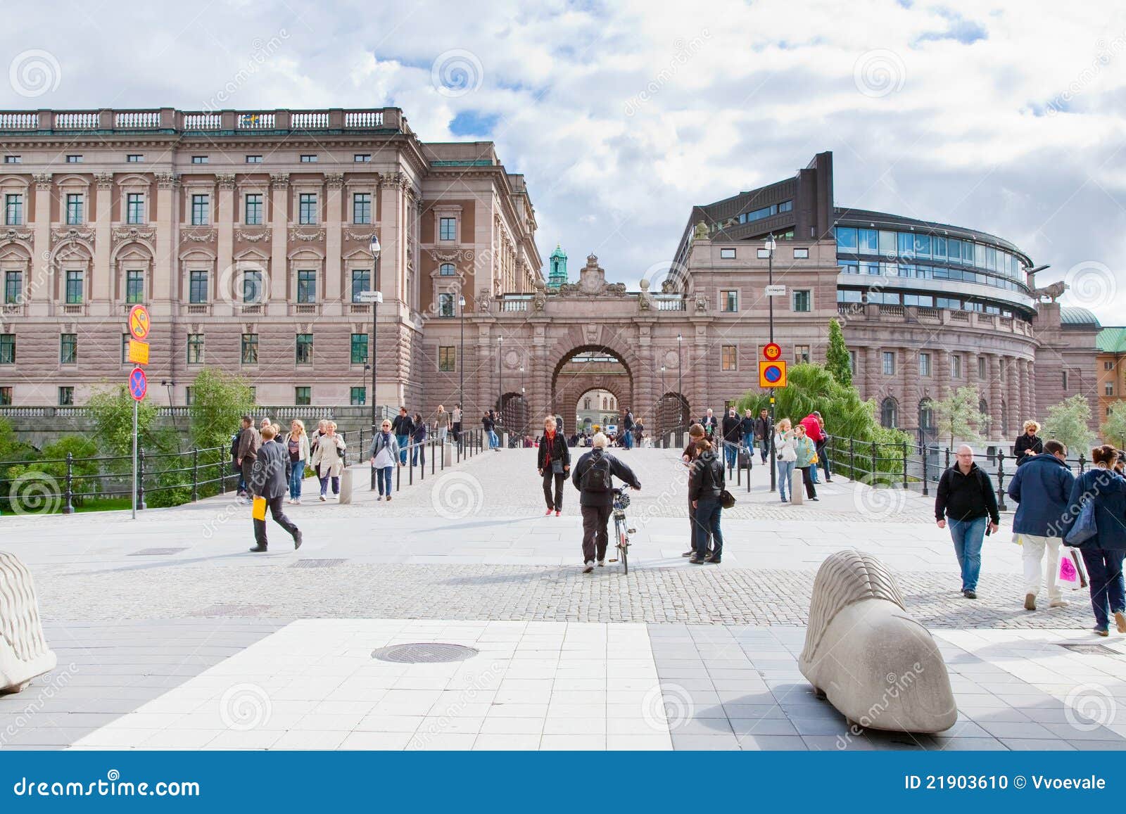 View on Sweden Riksdag Building Editorial Image - Image of ...