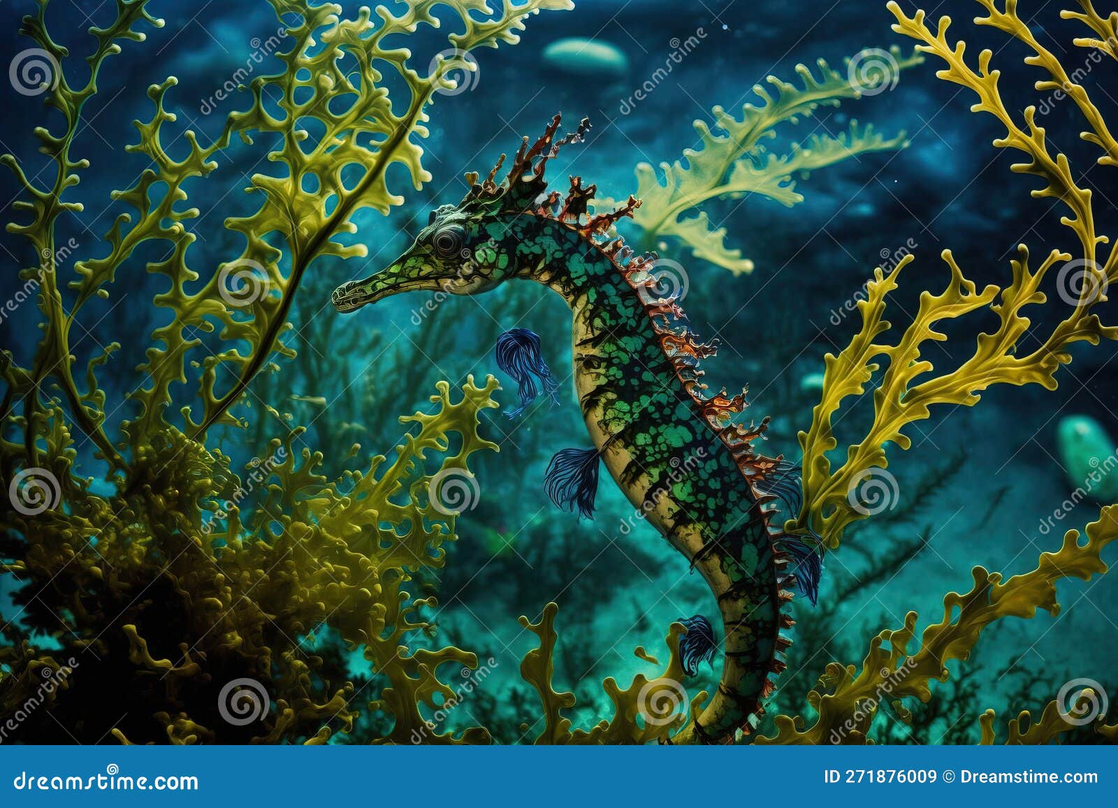 View of a Swimming Leafy Sea Dragon on Kangaroo Island, Australia Stock ...