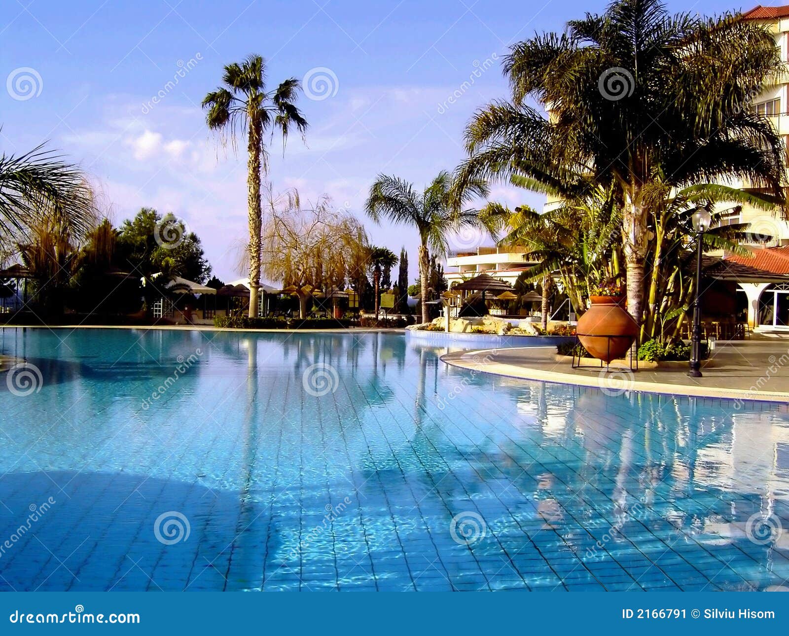 View of a swimming pool stock image. Image of island, paradise - 2166791