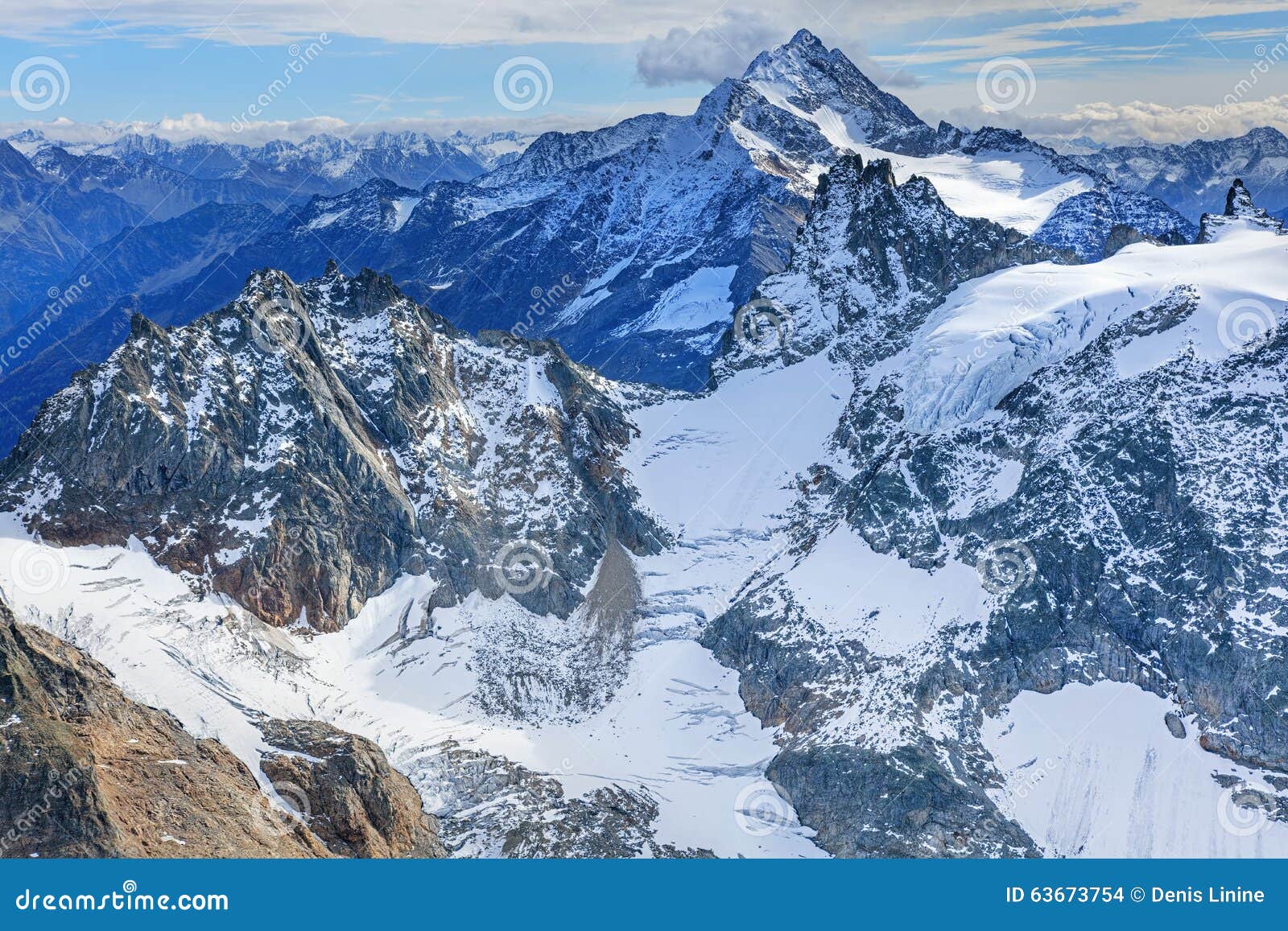 View in the Swiss Alps stock photo. Image of alps, switzerland - 63673754