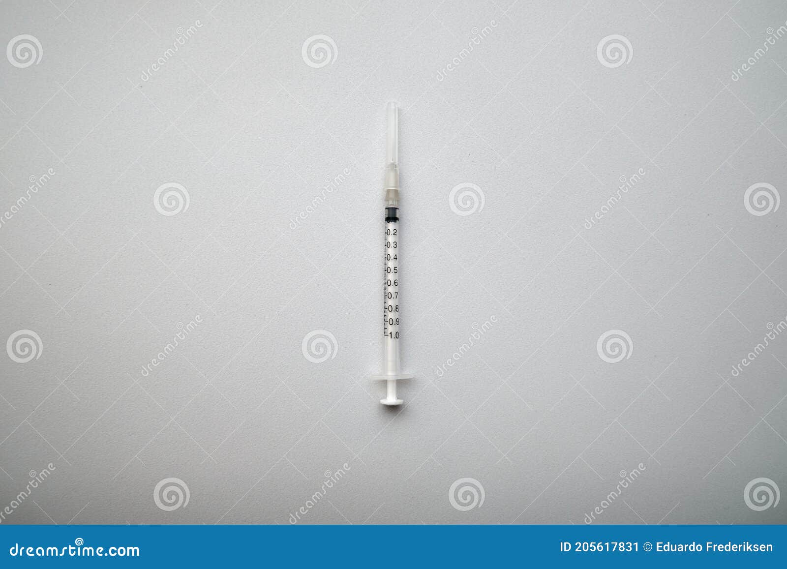 View of Syringe Closeup on White Background Stock Image - Image of ...