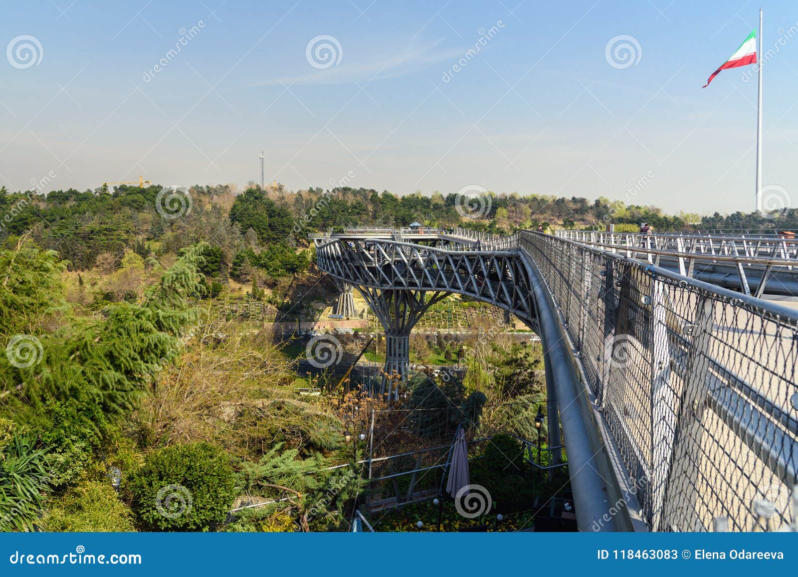 View of Tabiat Bridge in Tehran. Iran Editorial Stock Photo - Image of ...
