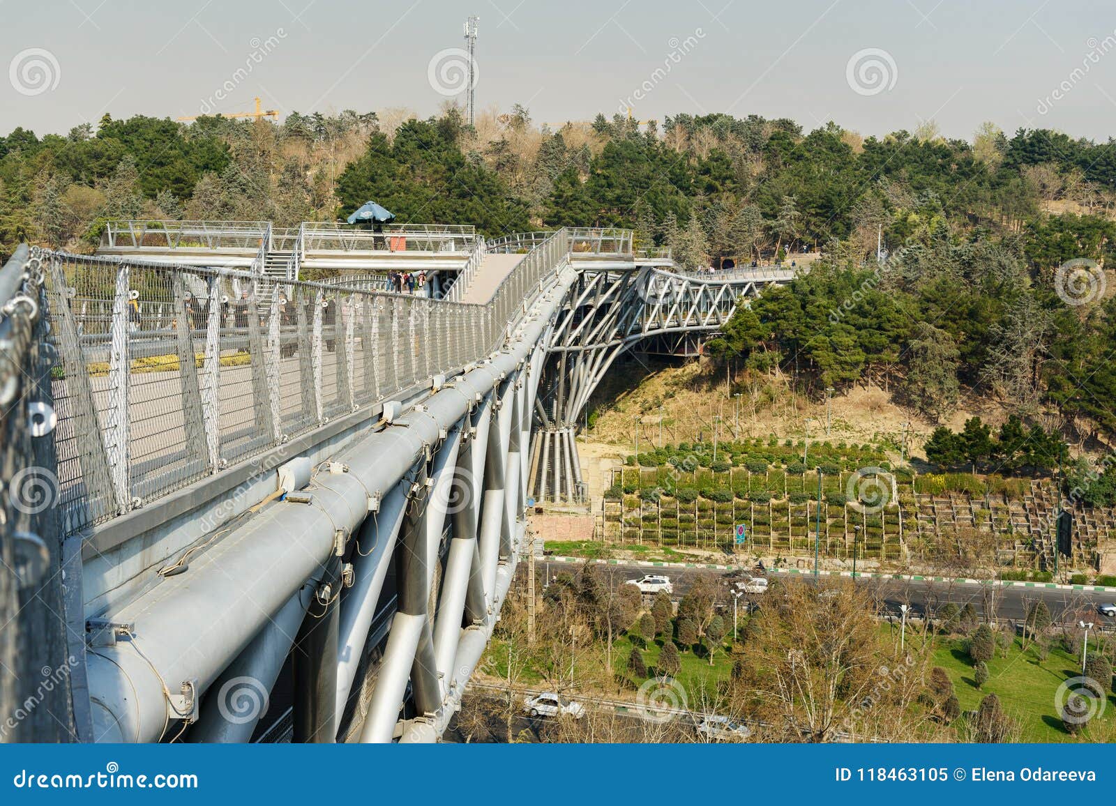 View of Tabiat Bridge in Tehran. Iran Editorial Image - Image of metal ...