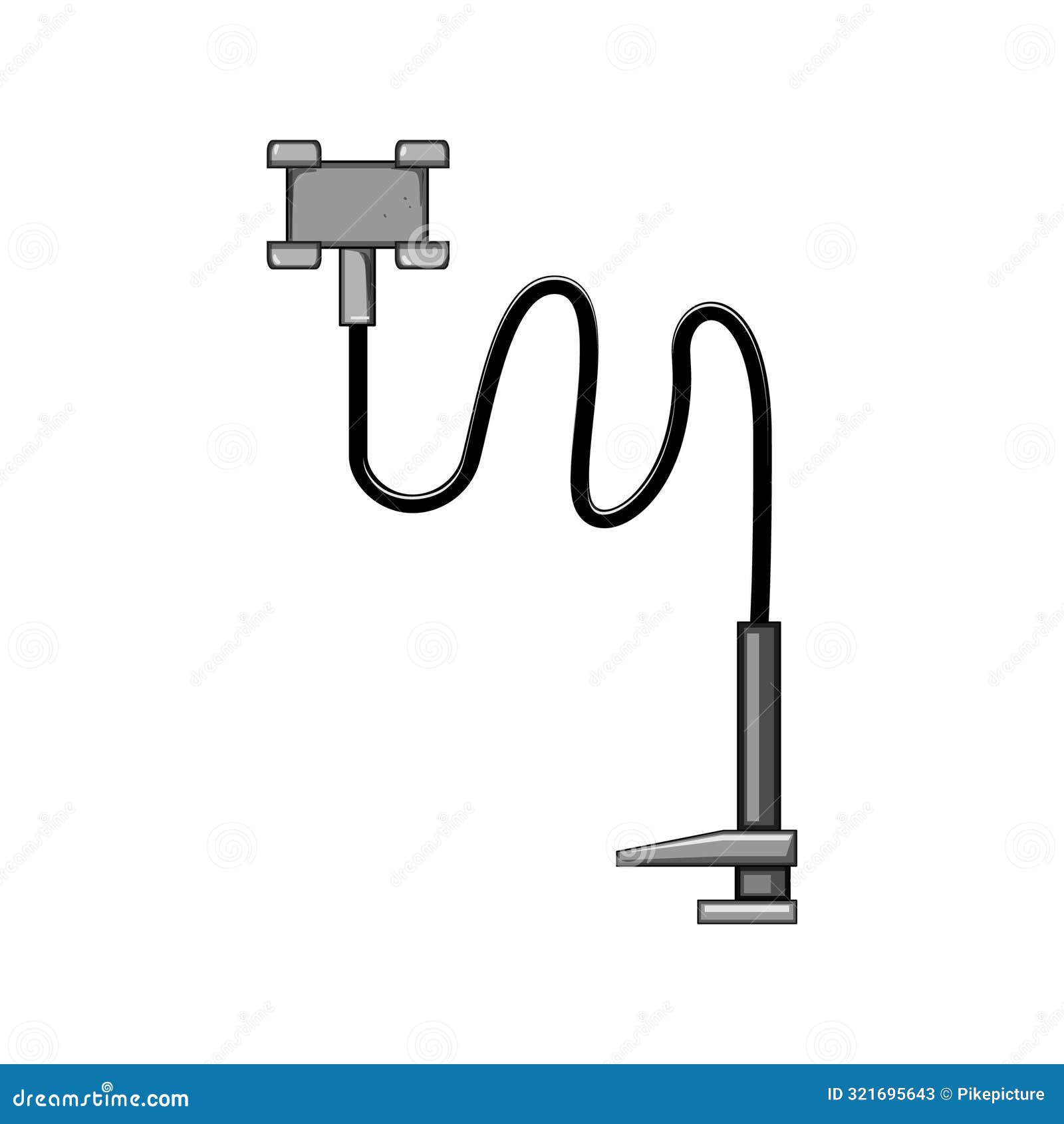 View Table Phone Holder Cartoon Vector Illustration Stock Vector ...