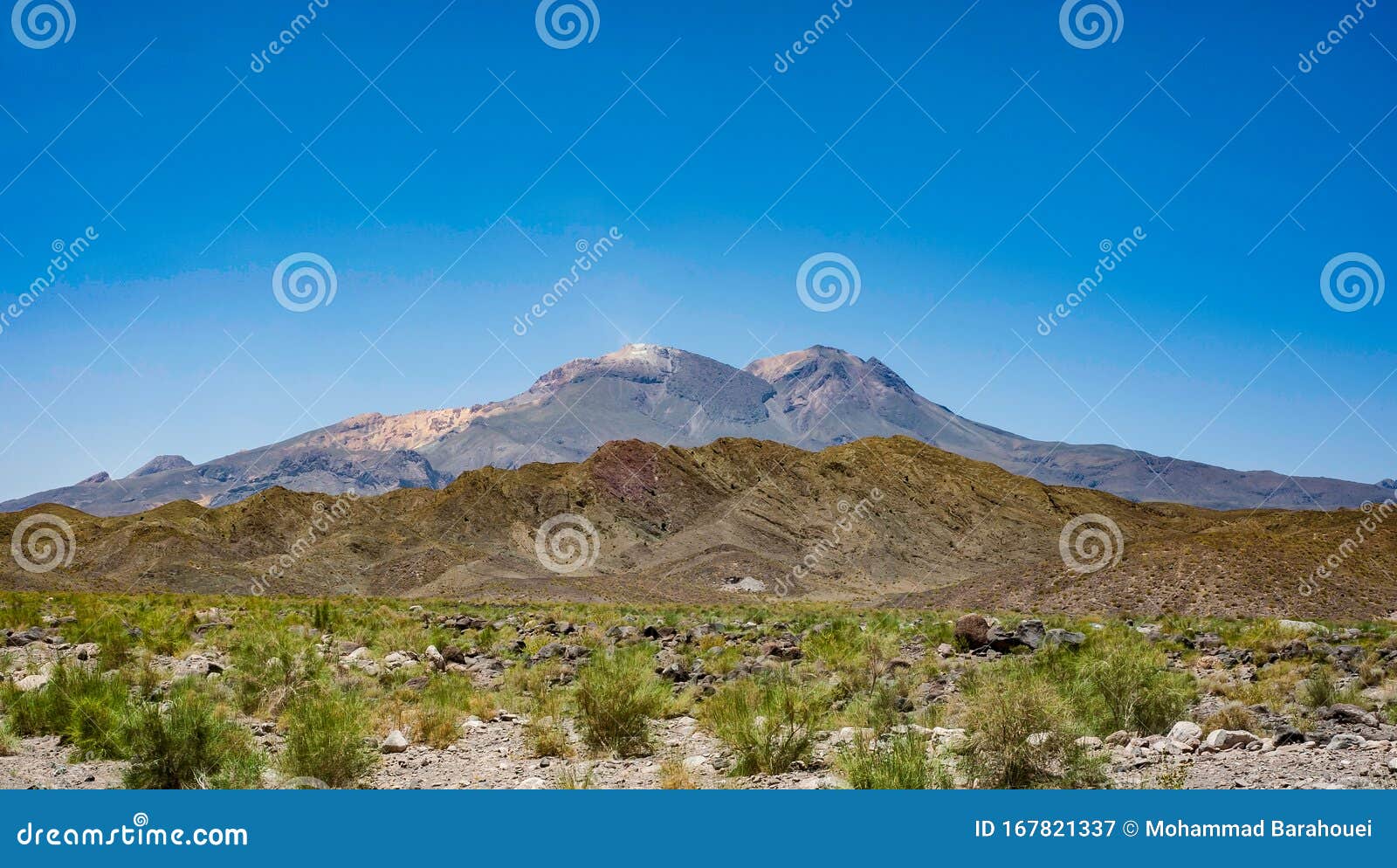 Taftan volcano in iran stock image. Image of panoramic - 167821337