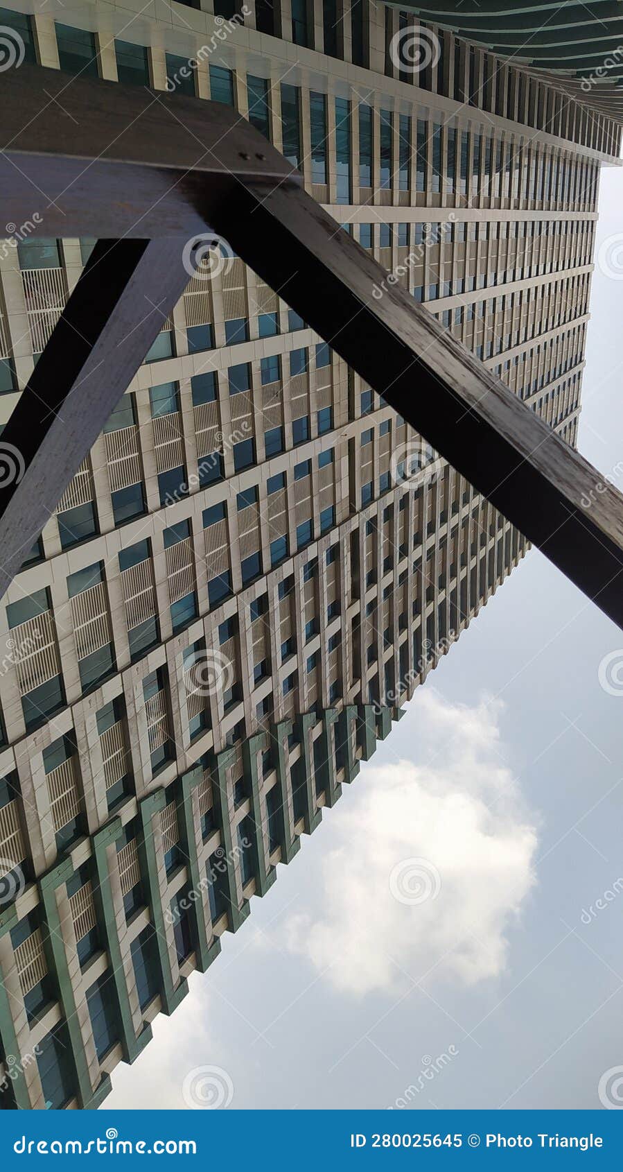 View of Tall Buildings, Seen from the Rooftop Stock Image - Image of ...