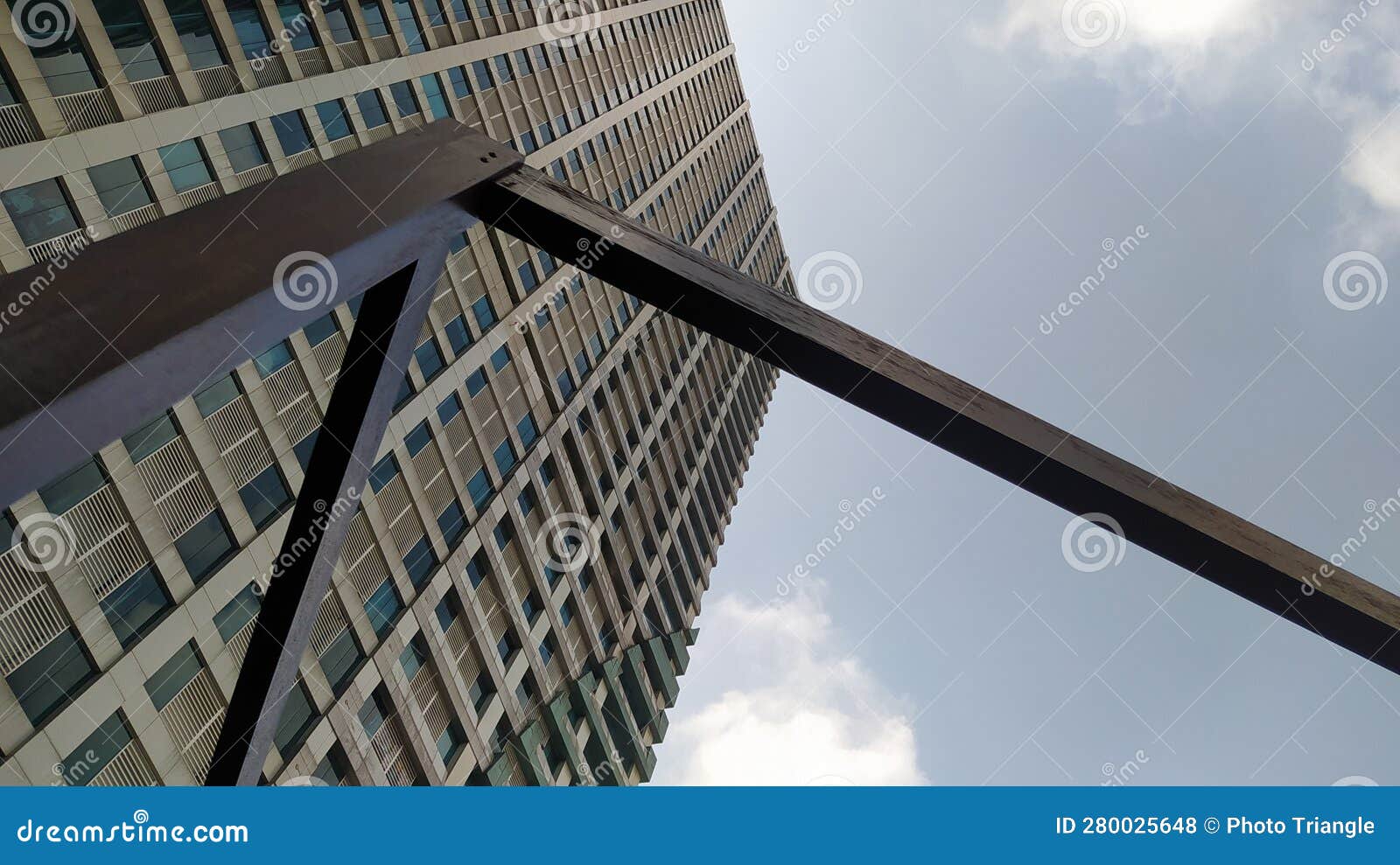 View of Tall Buildings, Seen from the Rooftop Stock Photo - Image of ...