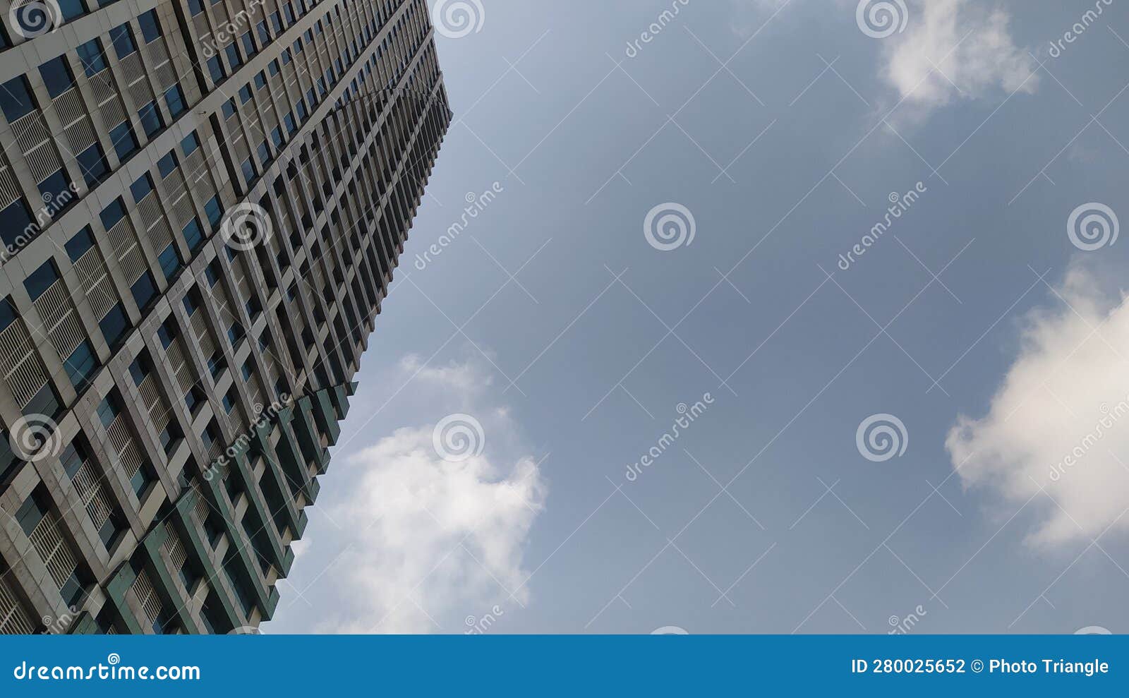 View of Tall Buildings, Seen from the Rooftop Stock Photo - Image of ...
