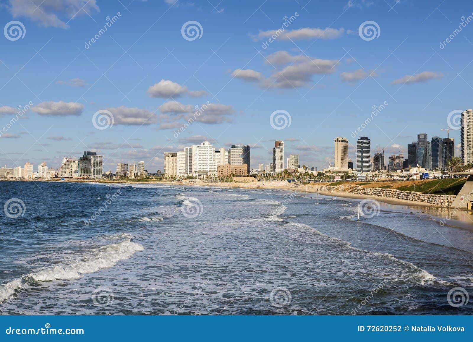 View of Tel Aviv and the Mediterranean Coast Editorial Photography ...