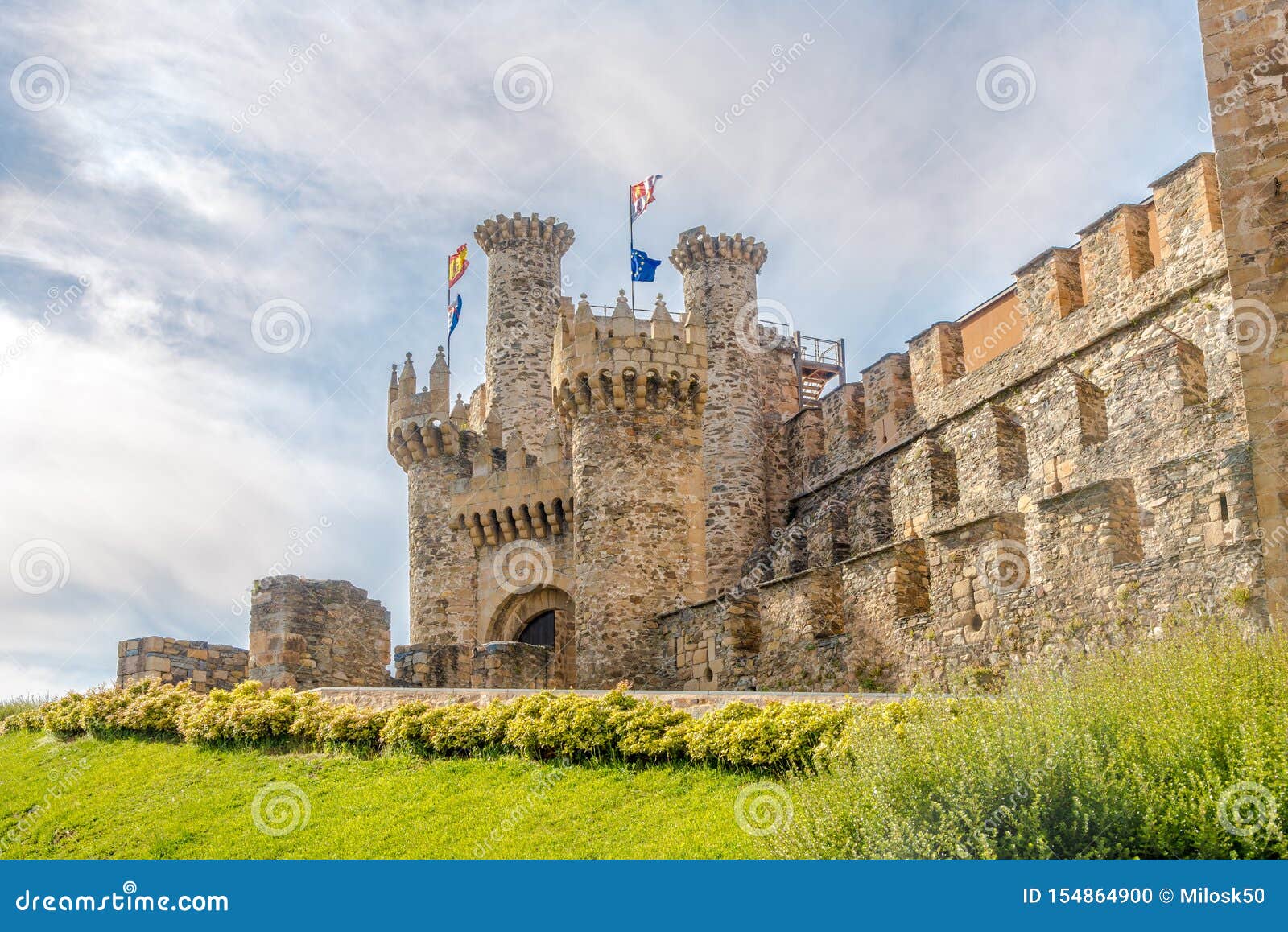 View at the Templar Castle, Built in the 12th Century in Ponferrada ...